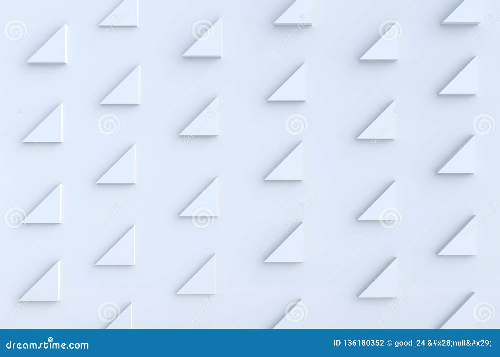 White Background Pattern with Regular Extruded Triangles Stock ...