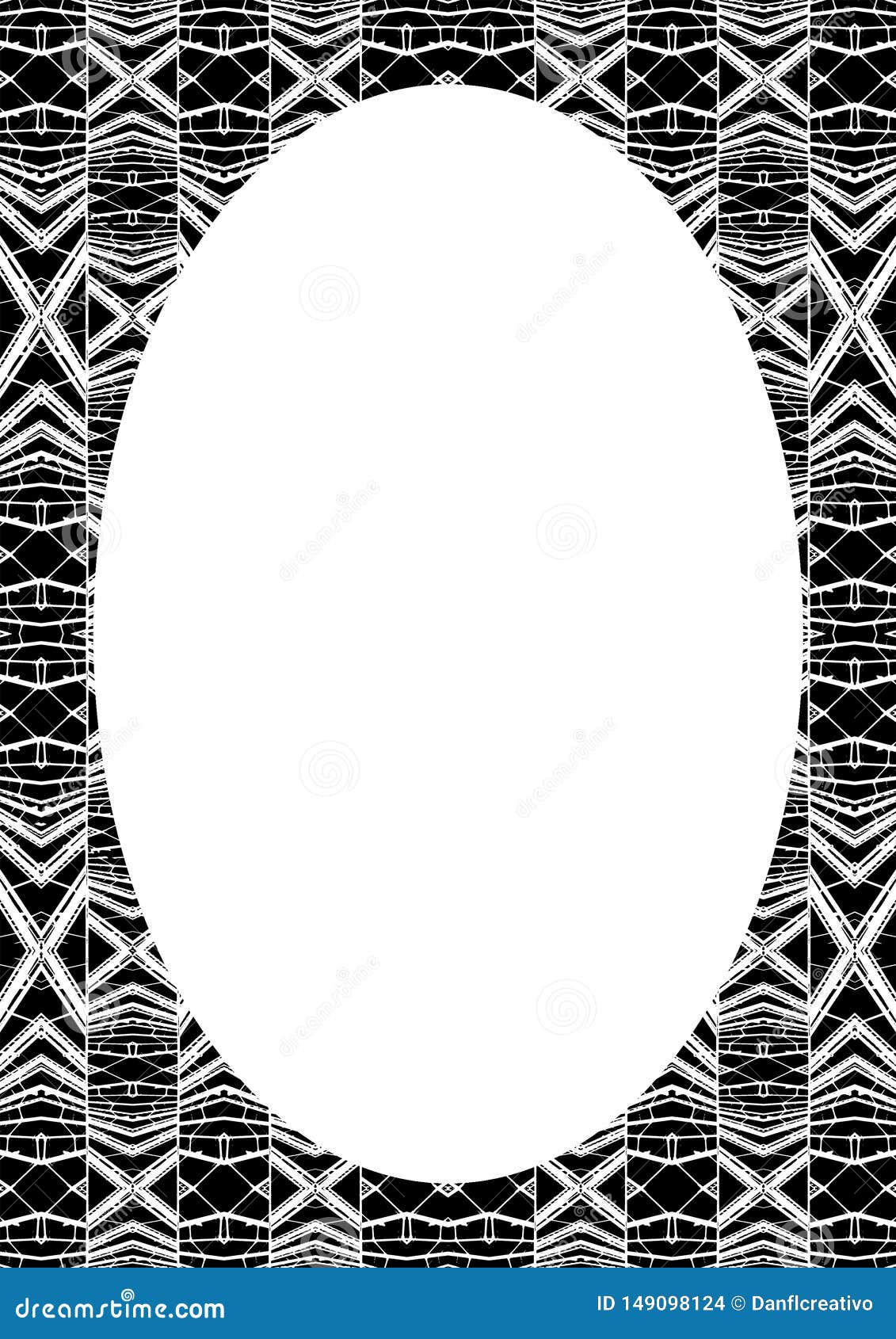 White Background with Patterned Rounded Borders Stock Illustration ...