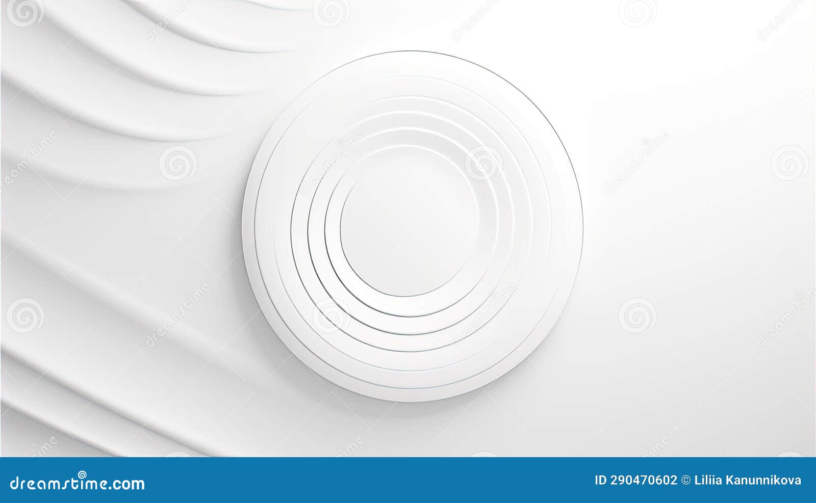 A White Background with a Perfectly Centered Abstract Circle ...