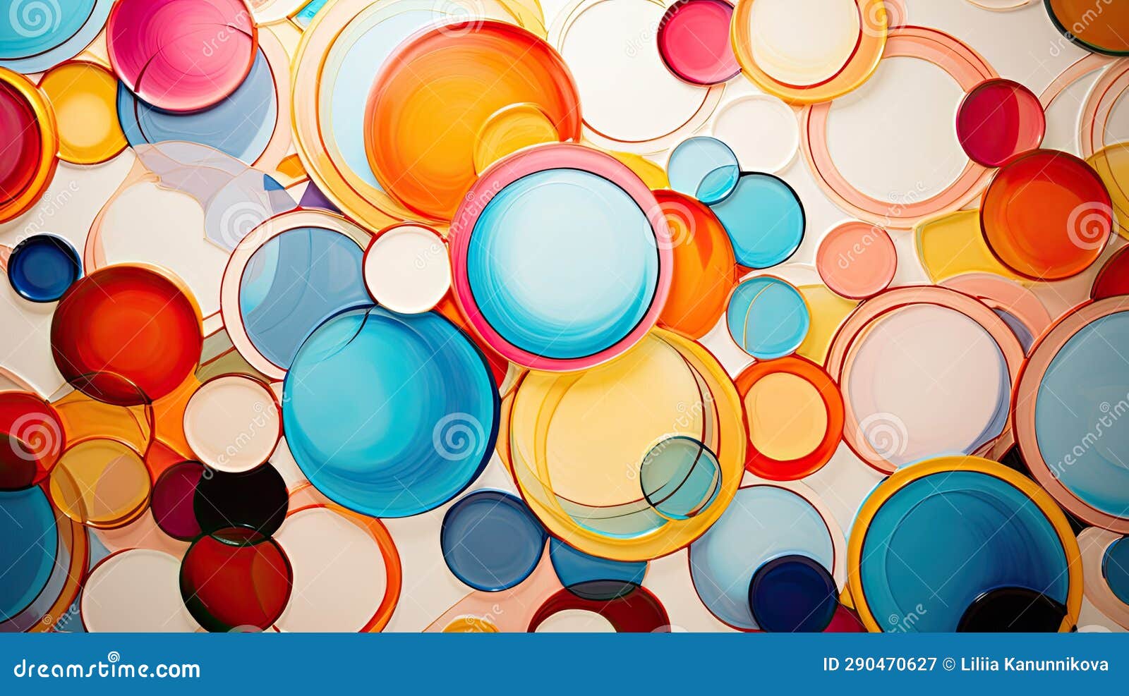 A White Background with a Perfectly Centered Abstract Circle ...