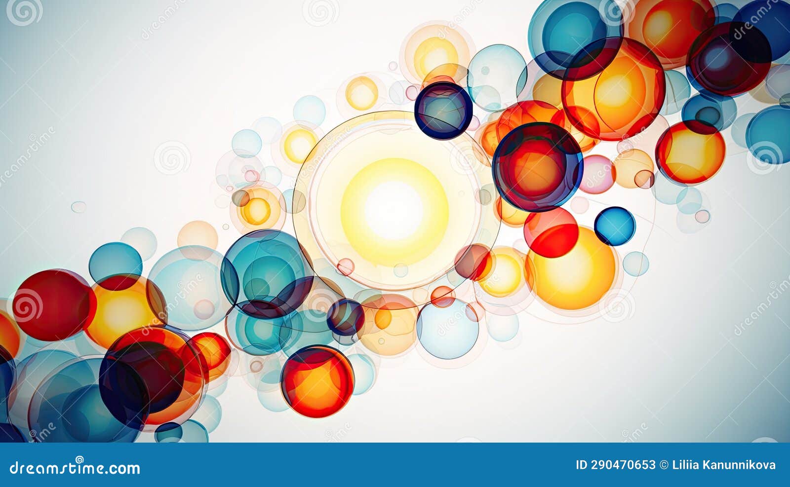 A White Background with a Perfectly Centered Abstract Circle ...