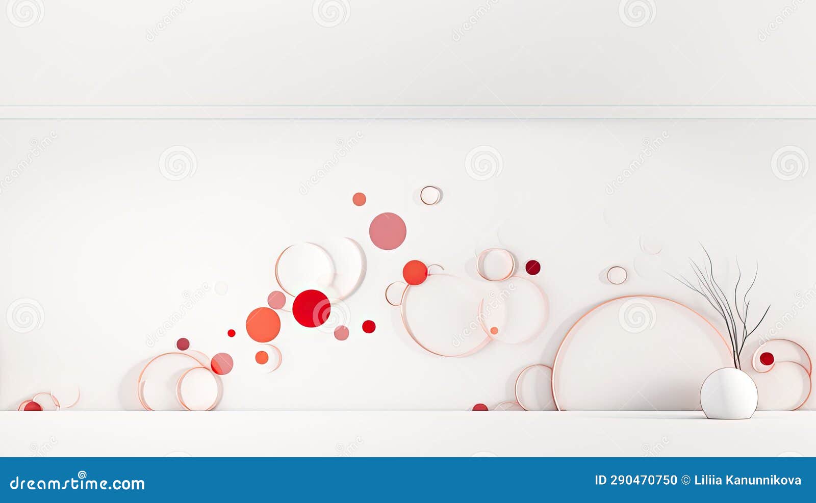 A White Background with a Perfectly Centered Abstract Circle ...