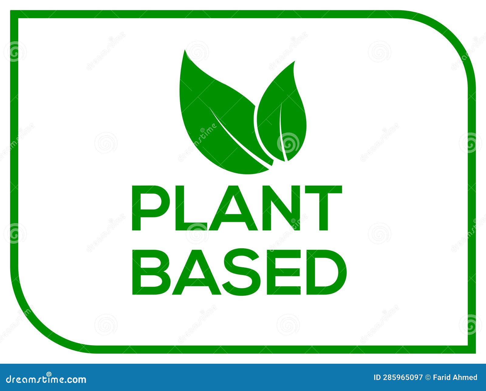 White Background Plant Based Logo, Plant Based Vector Logo or Icon ...