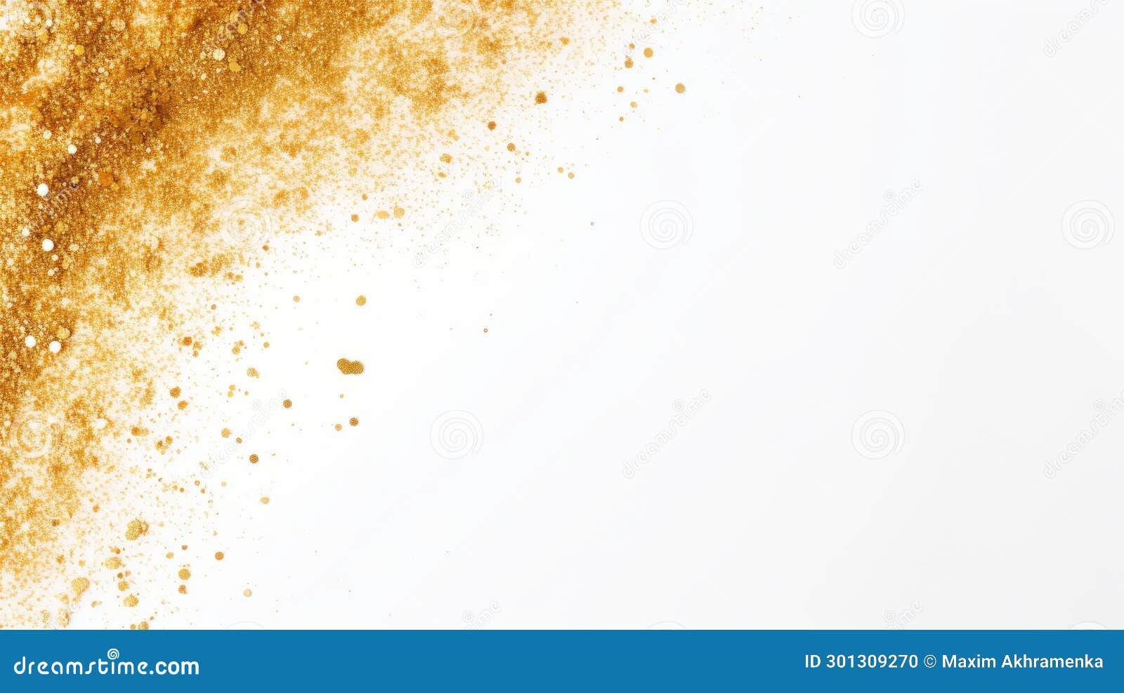 White Background for a Poster or Postcard with Gold Plating Stock Photo ...