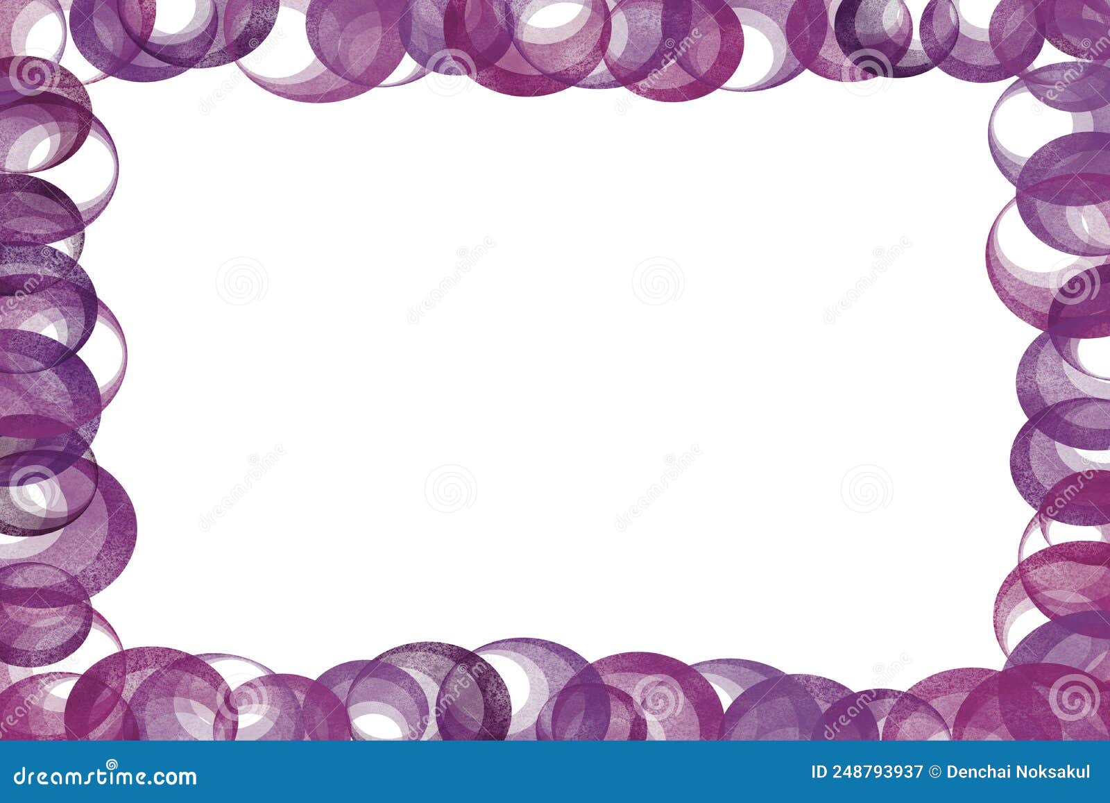 White Background with Purple Frame Circle Around Stock Illustration ...