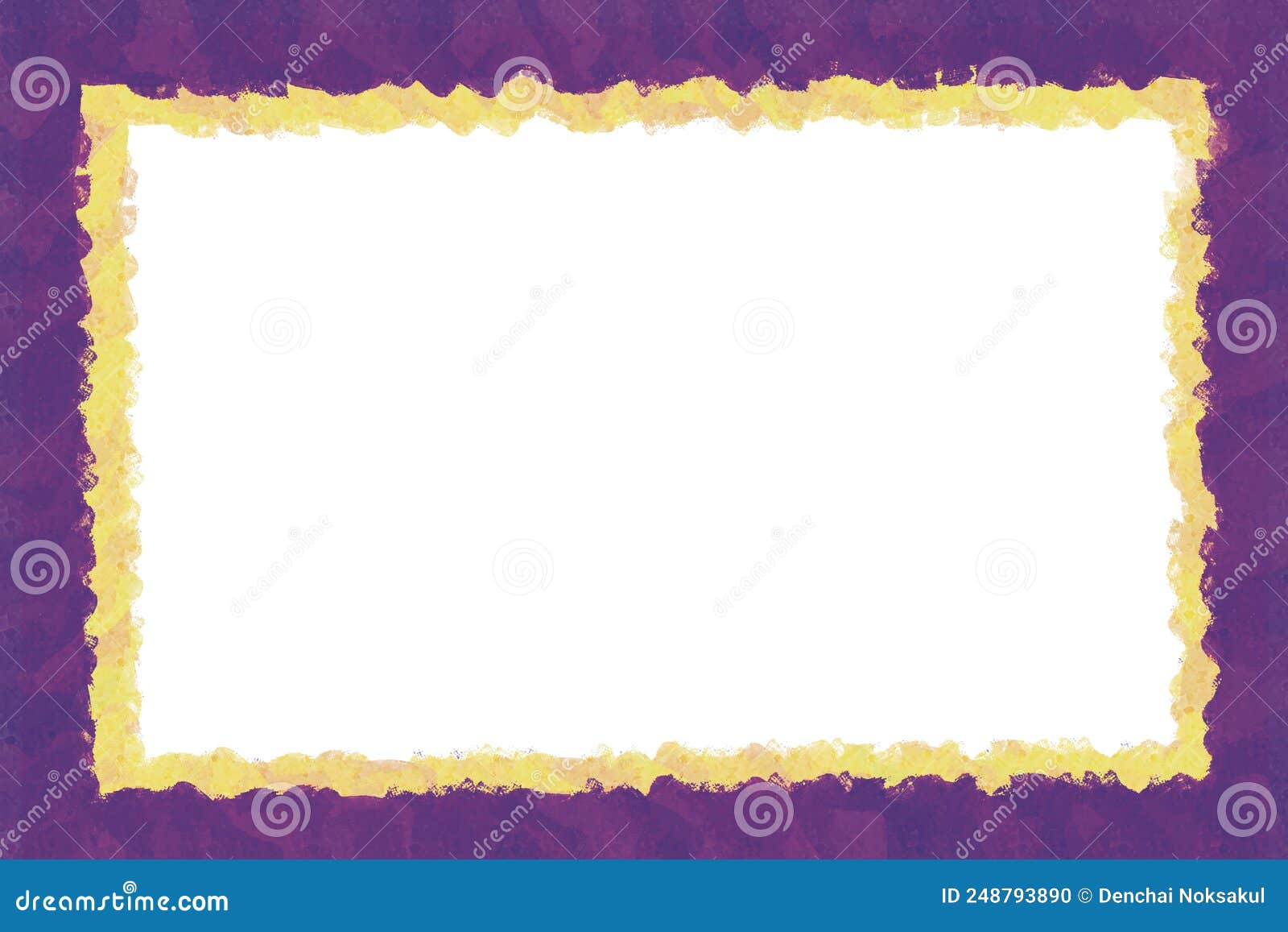 White Background Purple and Yellow Frame Stock Illustration ...