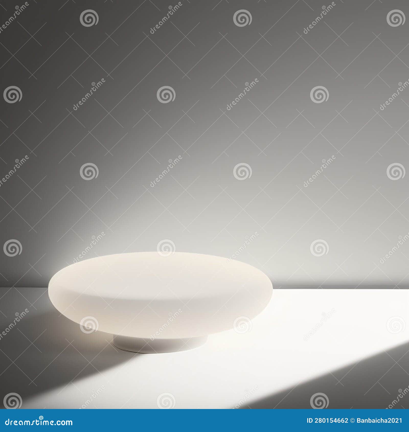 White Background with Realistic Lights and Shadows. Stock Illustration ...