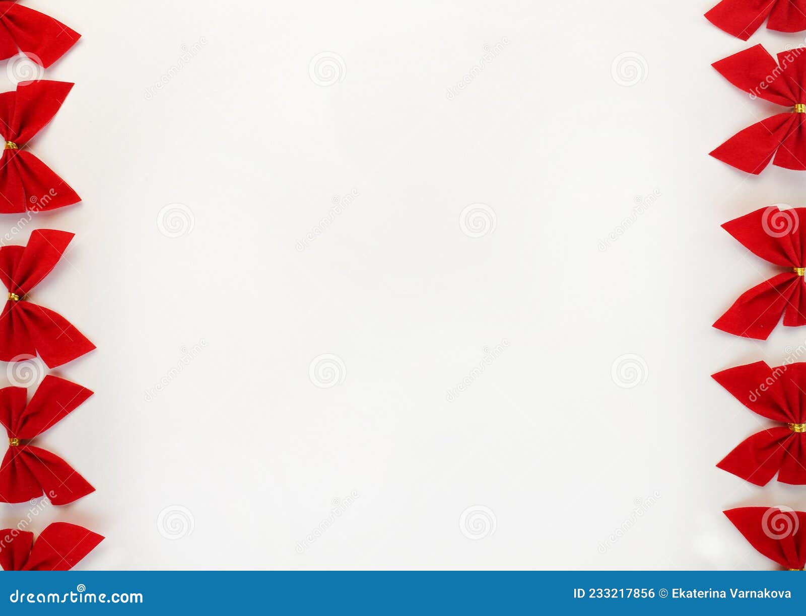 White Background with Red Bow Frame Stock Photo - Image of shopping ...