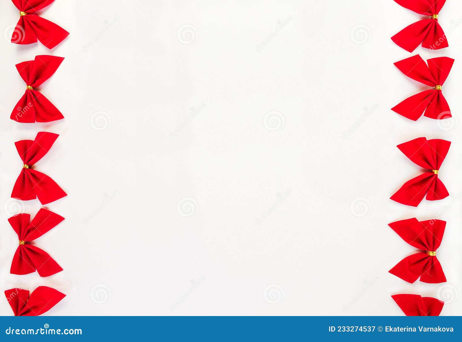 White Background with Red Bow Frame Stock Image - Image of design ...