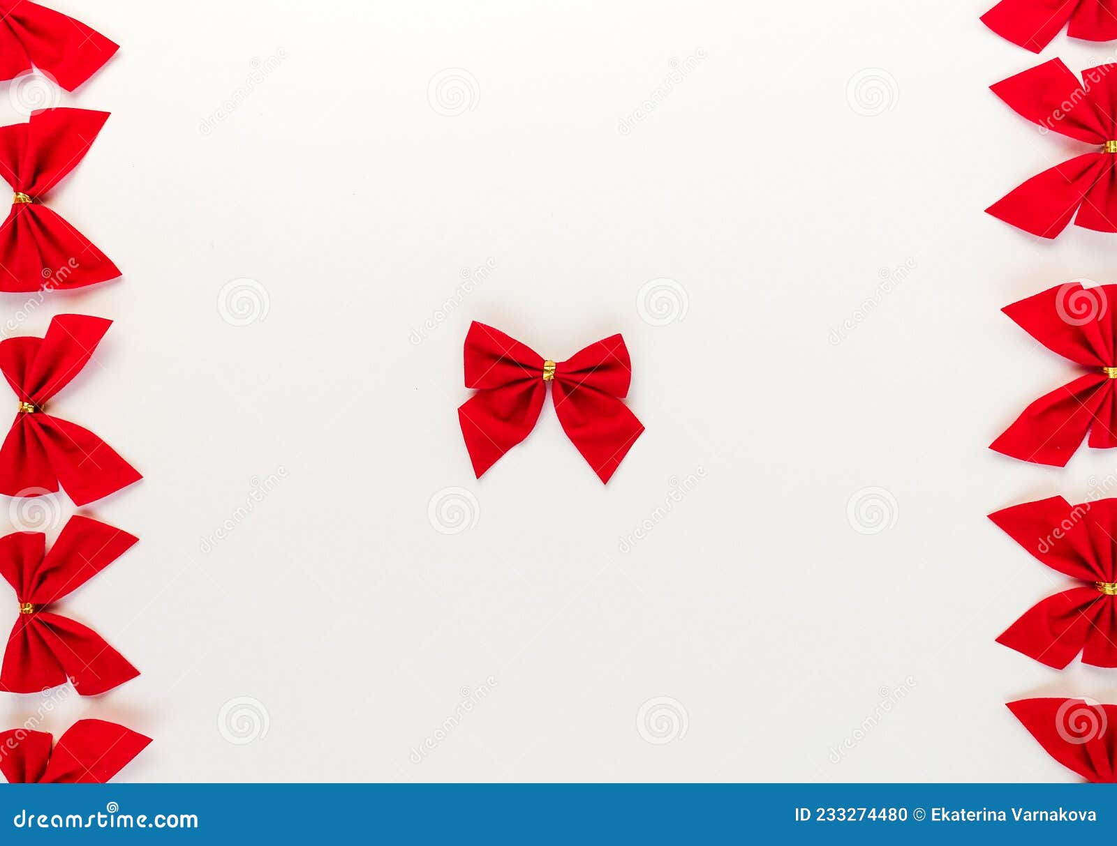 White Background with Red Bow Frame Stock Photo - Image of spiral ...
