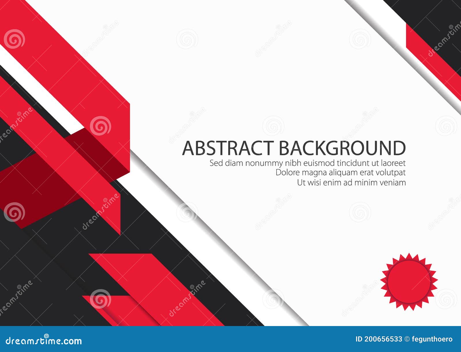 White Background with Red Color Line Solid Shape. Modern Design Graphic ...