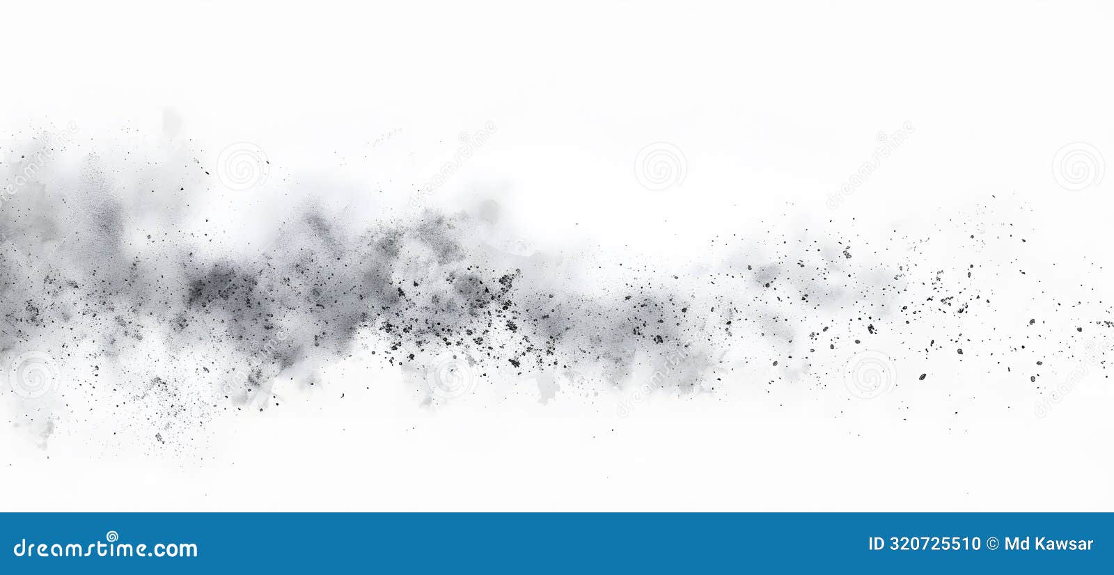 Abstract Black Ink Splatters on White Background Stock Illustration ...