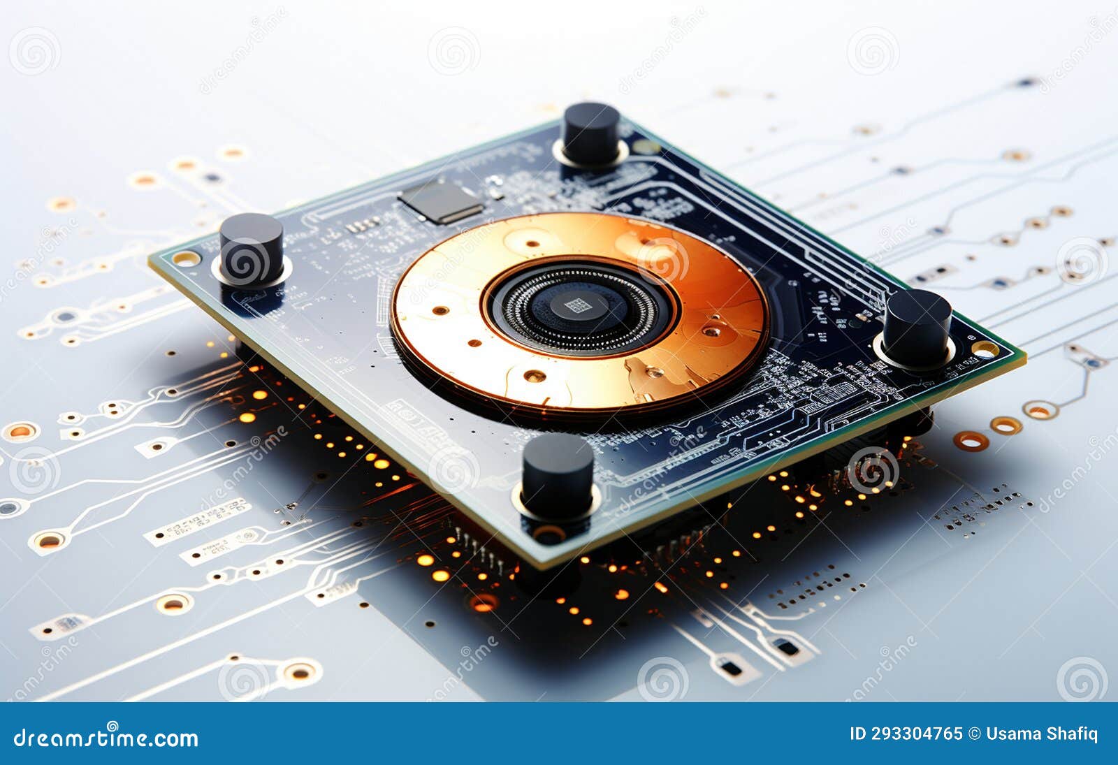 White Background Space Quantum Cryptography System Stock Illustration ...