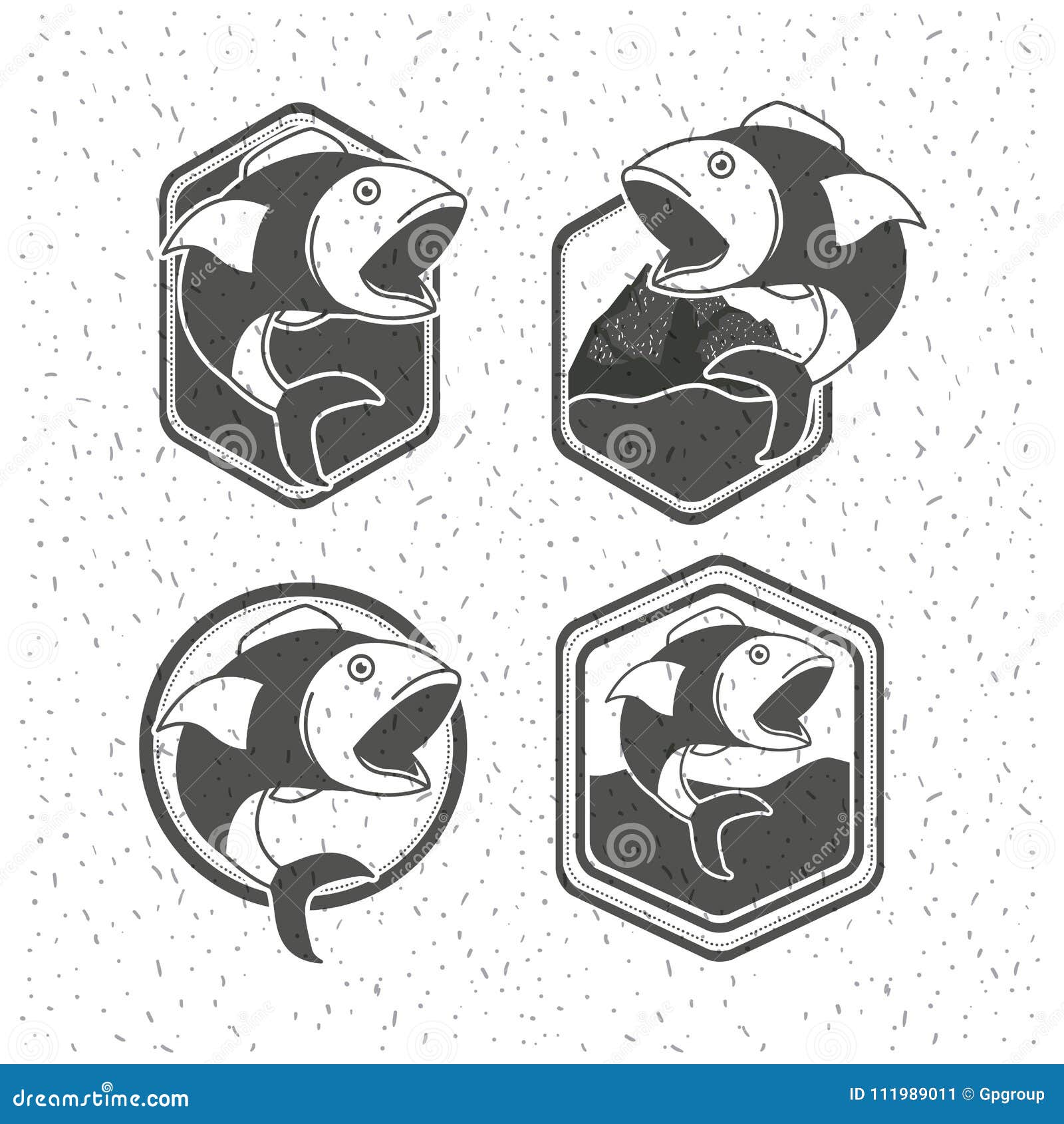 White Background With Sparkle Of Silhouette Set Shield With Types Of ...