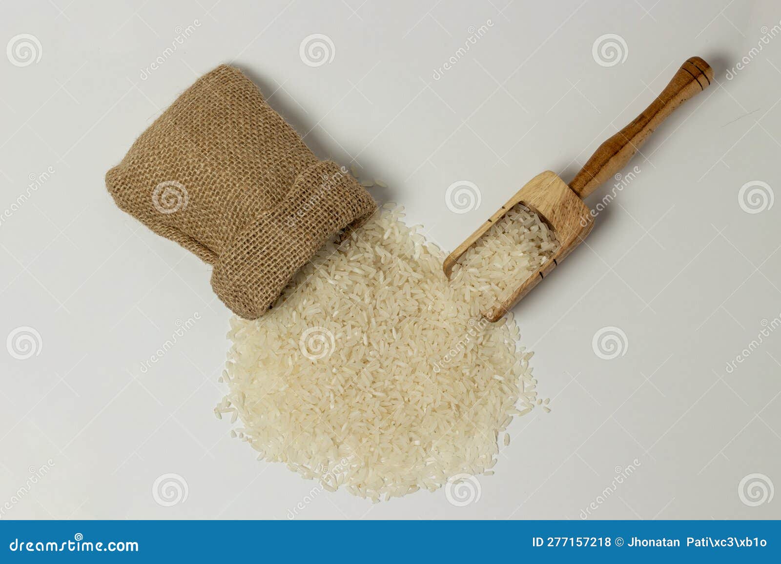 White Background - Spilled Rice Grains Stock Photo - Image of uncooked ...