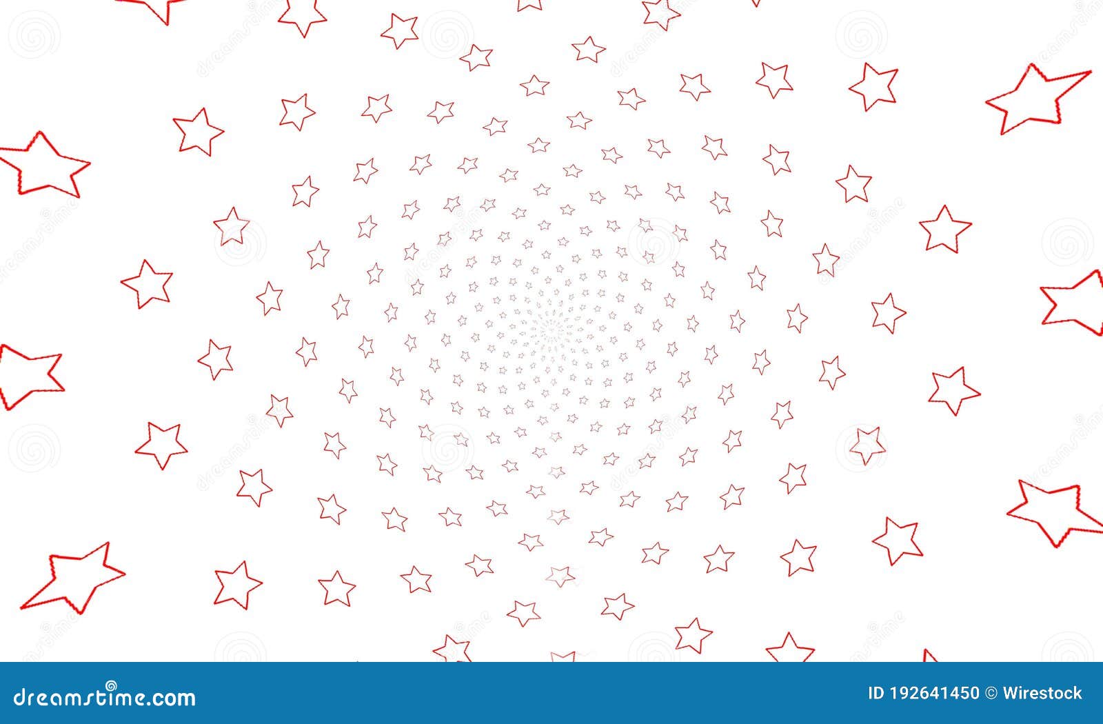 White Background with a Spiral of Red Star Outlines for Wallpapers ...