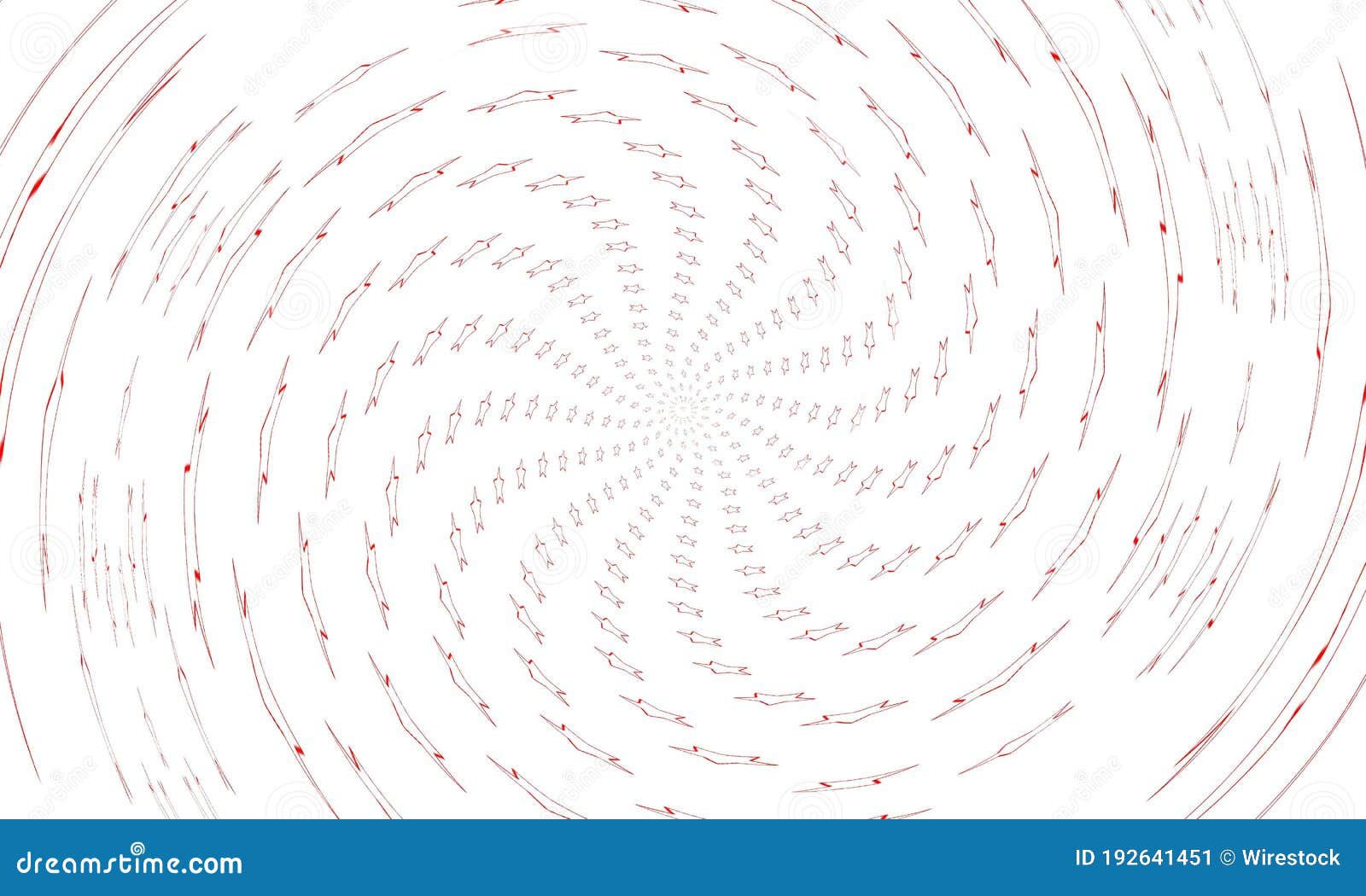 White Background with a Spiral of Red Star Outlines for Wallpapers ...