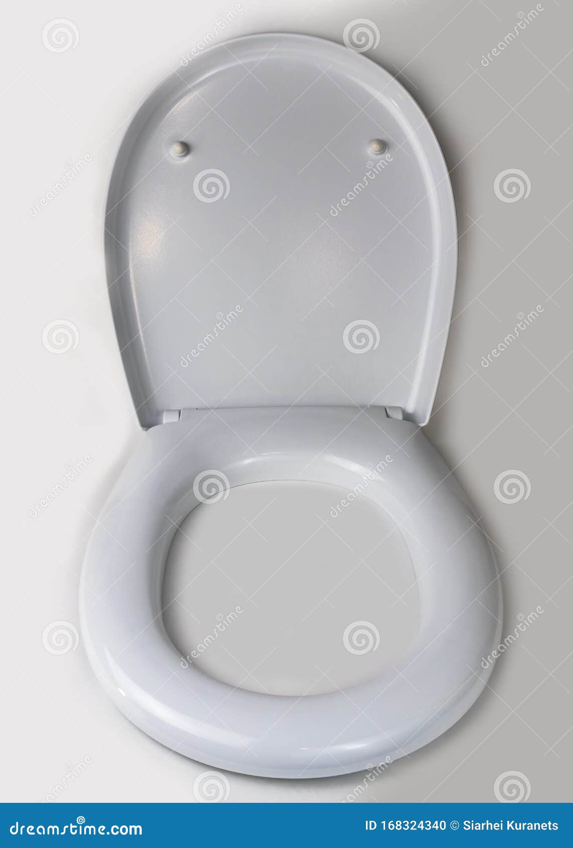 On a White Background, a Toilet Lid. Close-up Stock Photo - Image of ...