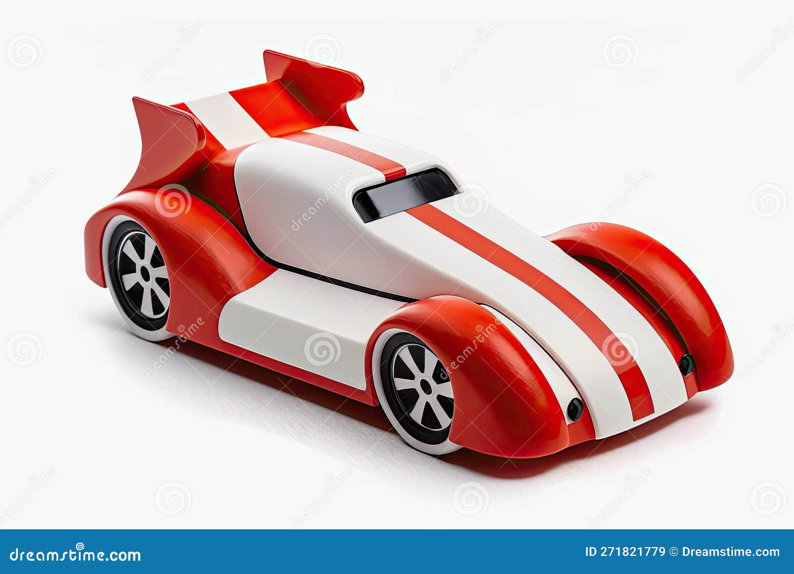 White Background with a Toy Car Racing Track Stock Illustration ...