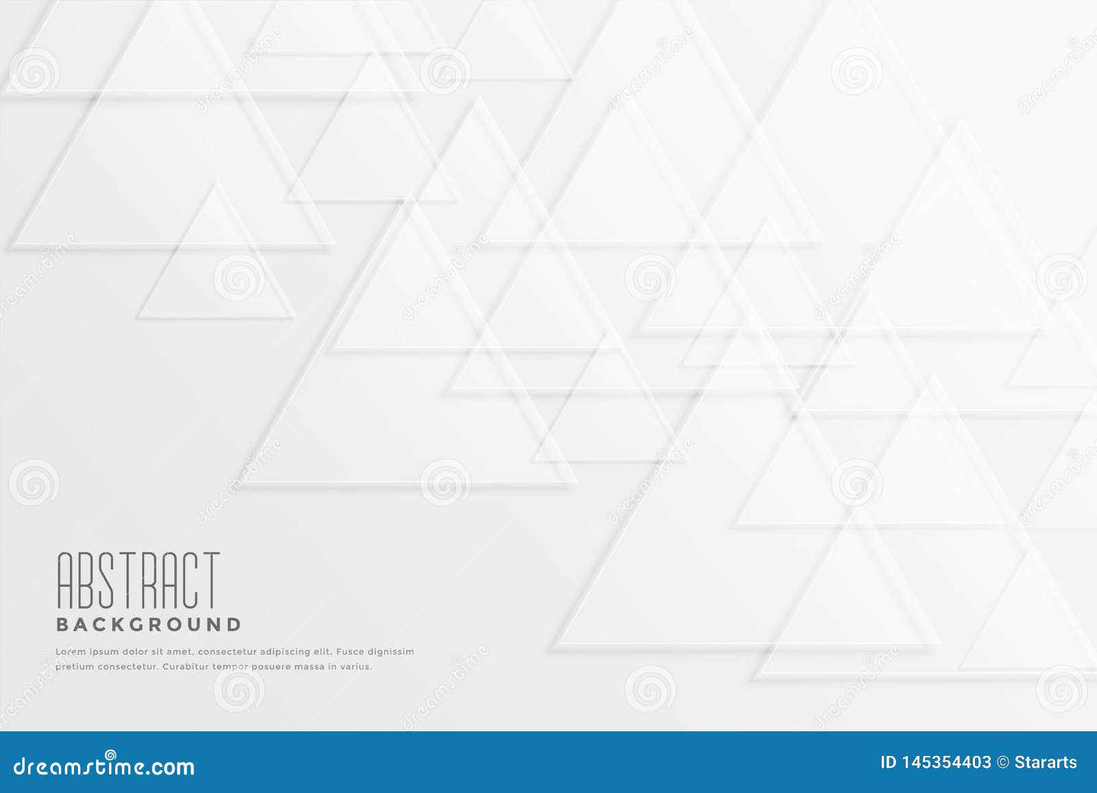 White Background with Triangle Shapes Stock Vector - Illustration of ...
