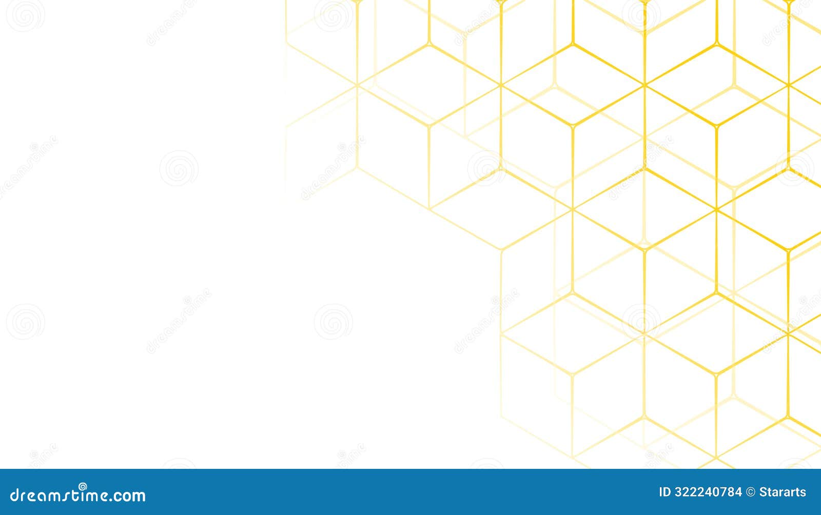 White Background with Yellow Hexagonal Pattern Shape Stock Vector ...