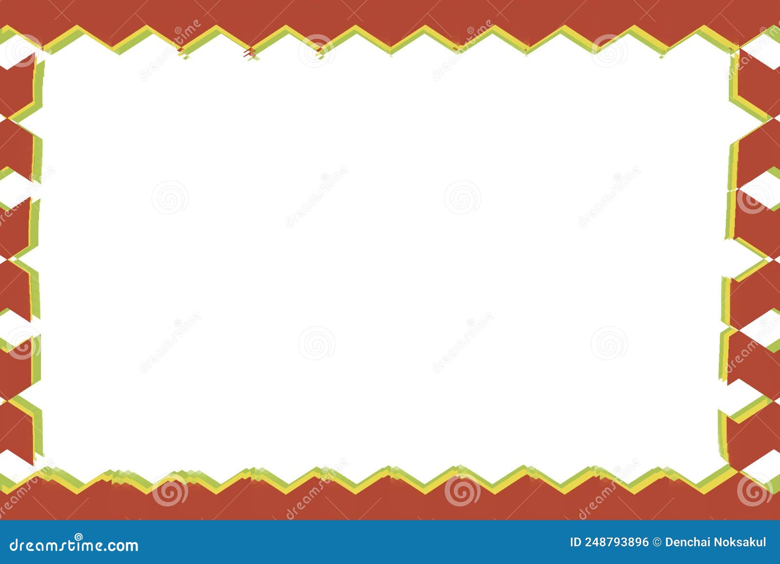 White Background with Yellow, Red and Green Frames Arranged in a ...