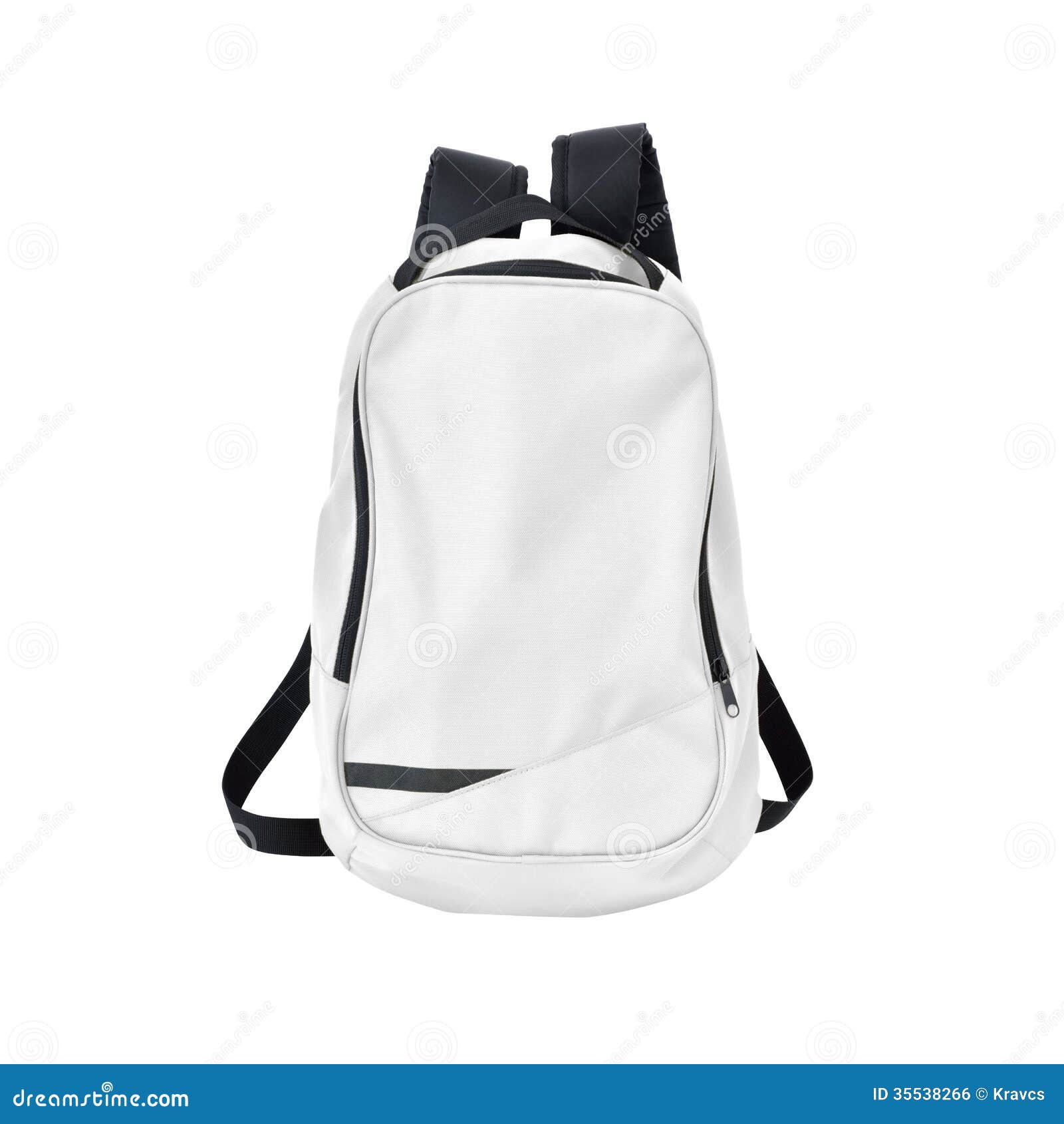 White Backpack Isolated with Path Stock Photo - Image of hiking ...