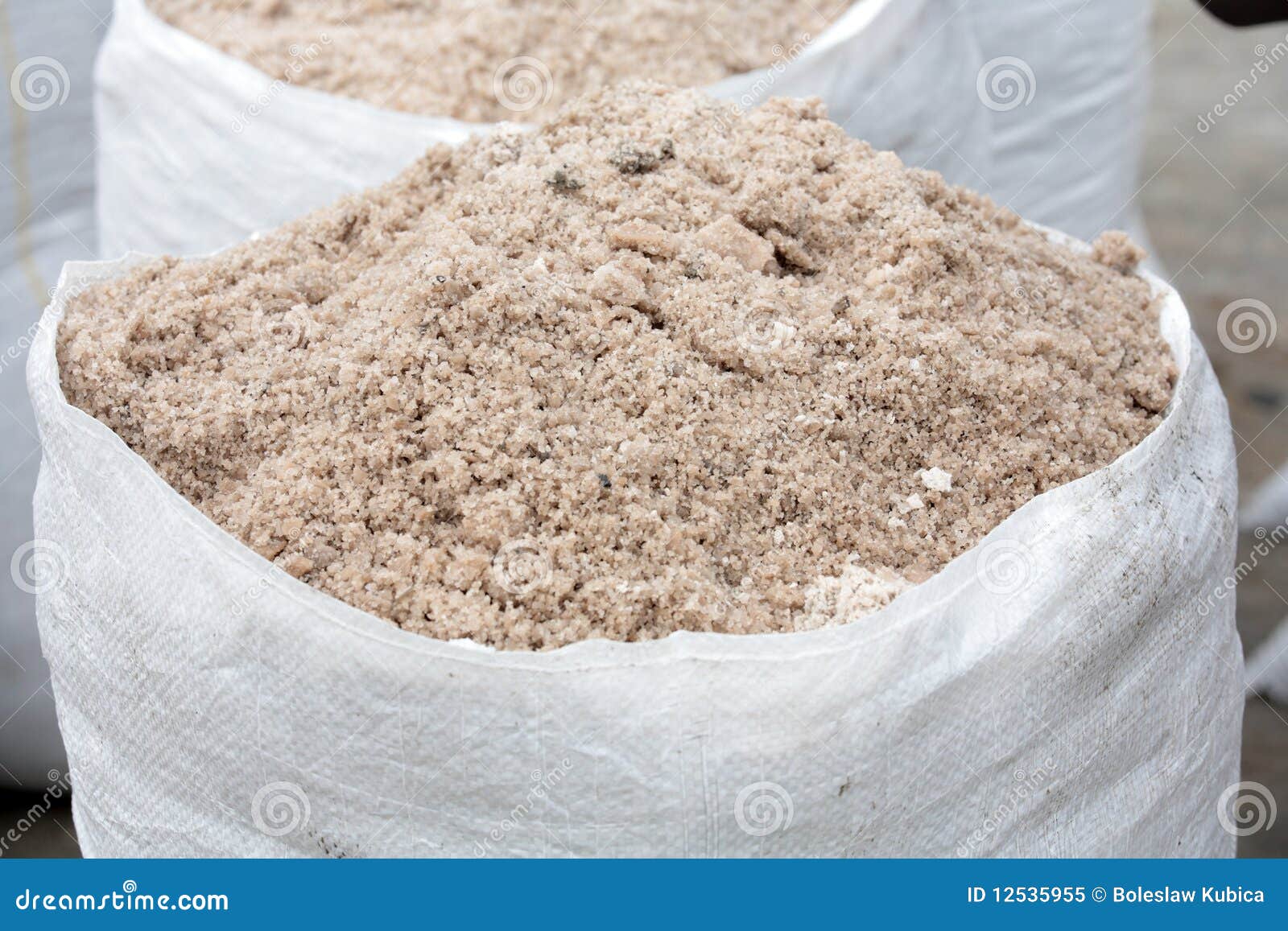 White bags of salt stock image. Image of salt, africa - 12535955