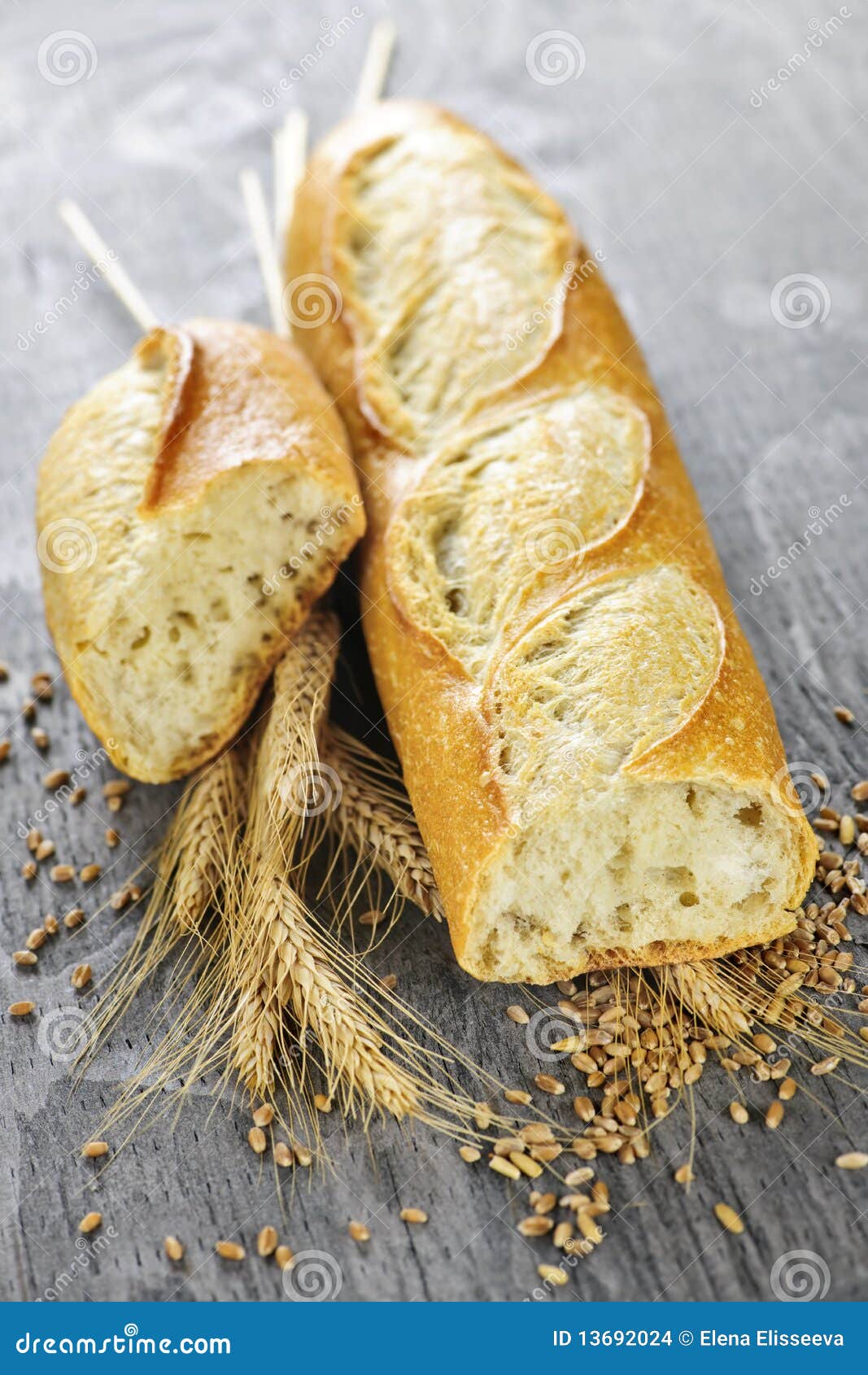 White baguette stock photo. Image of fresh, grains, freshly - 13692024