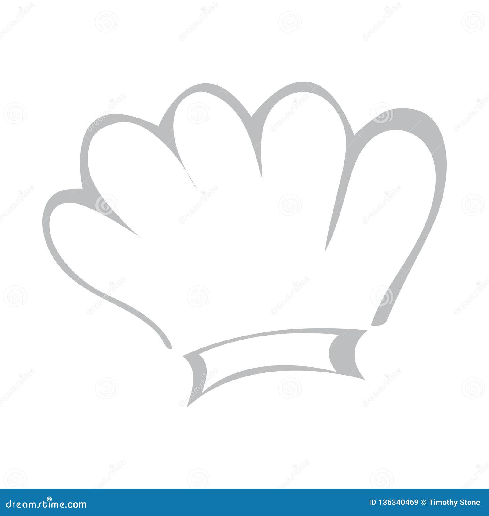 White Baker Cap Isolated on White Background Stock Vector ...