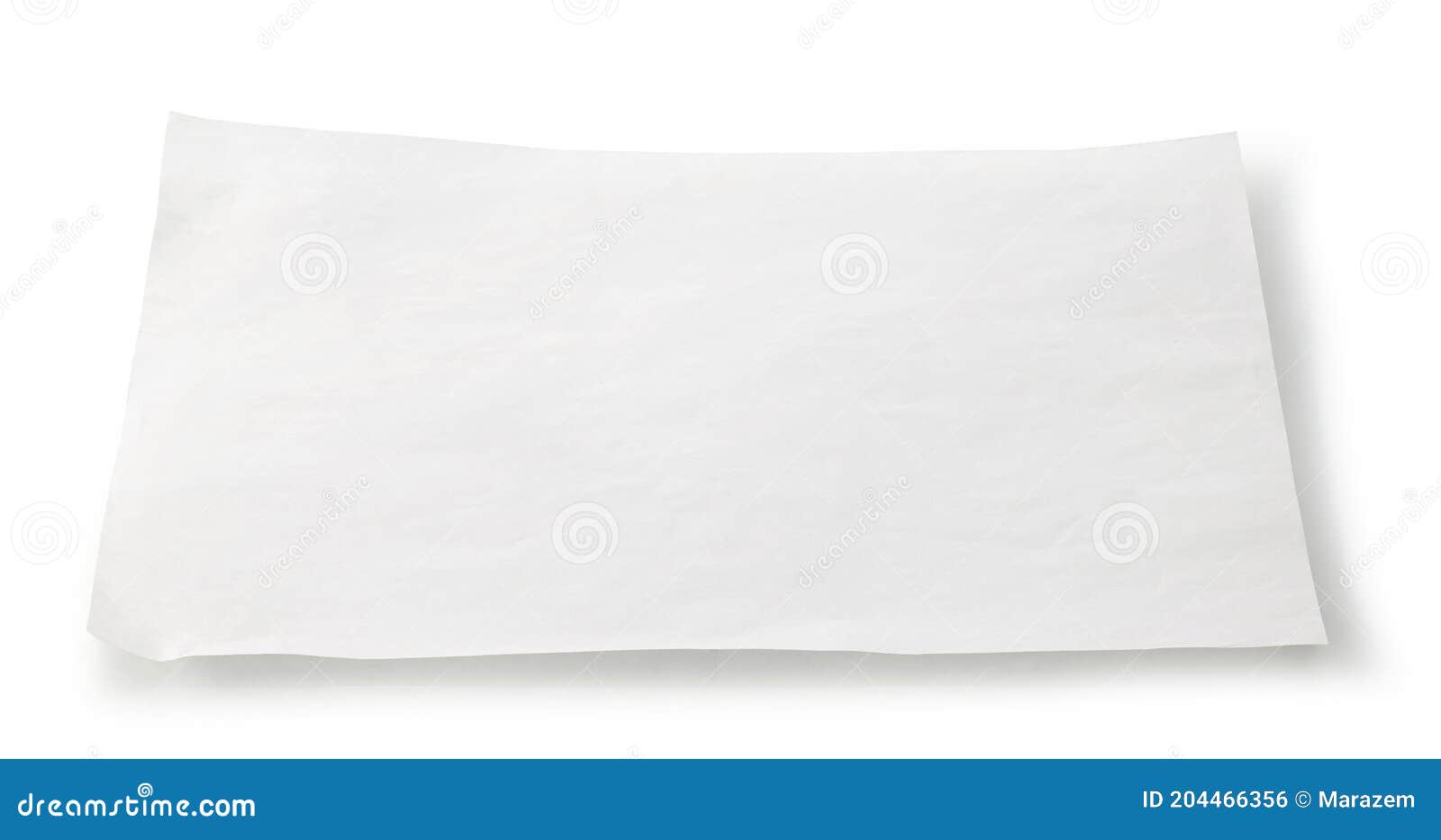 White baking paper sheet stock photo. Image of abstract - 204466356