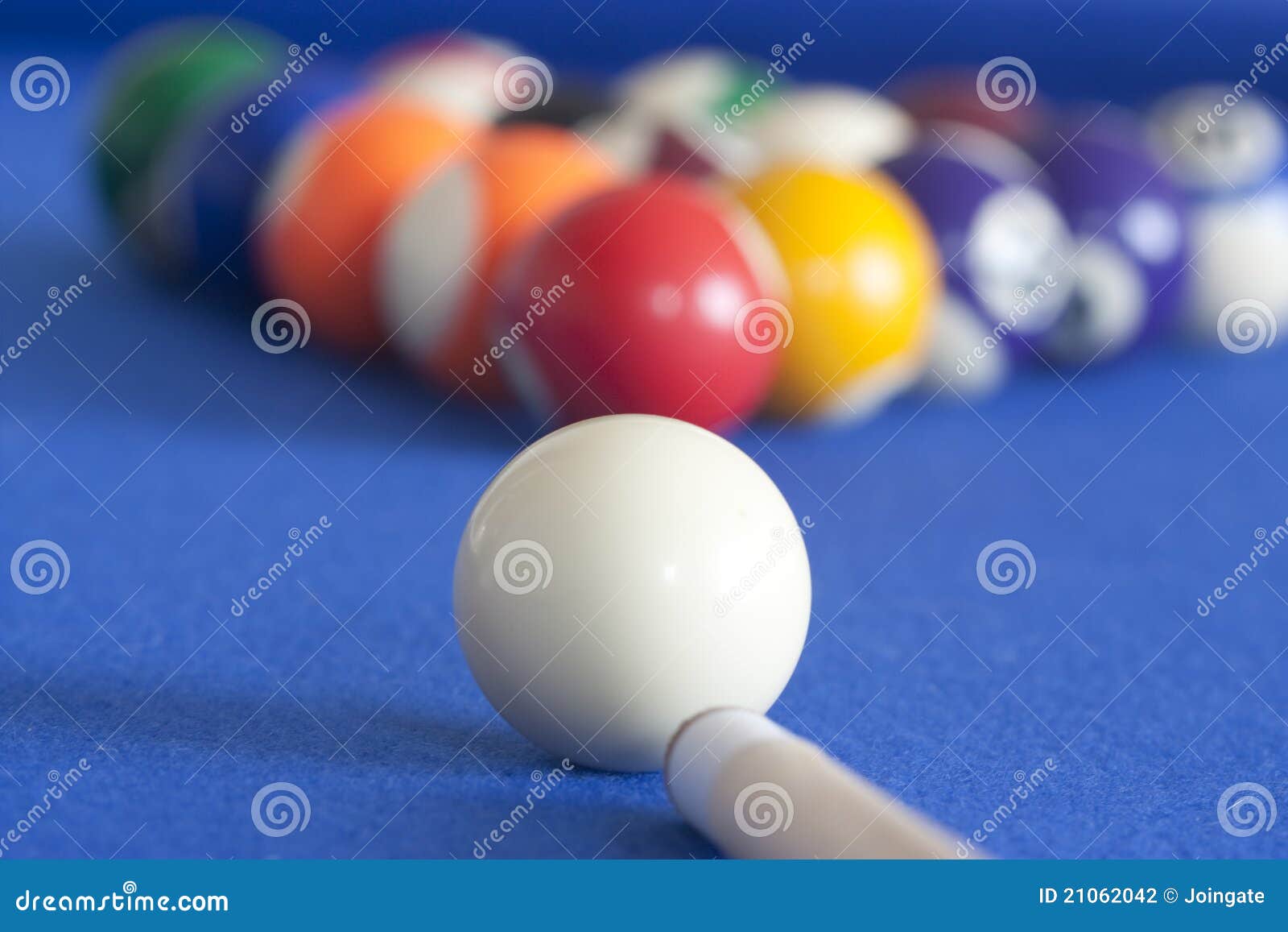 White Ball Ready To Play Pool Stock Photo - Image of macro, close: 21062042