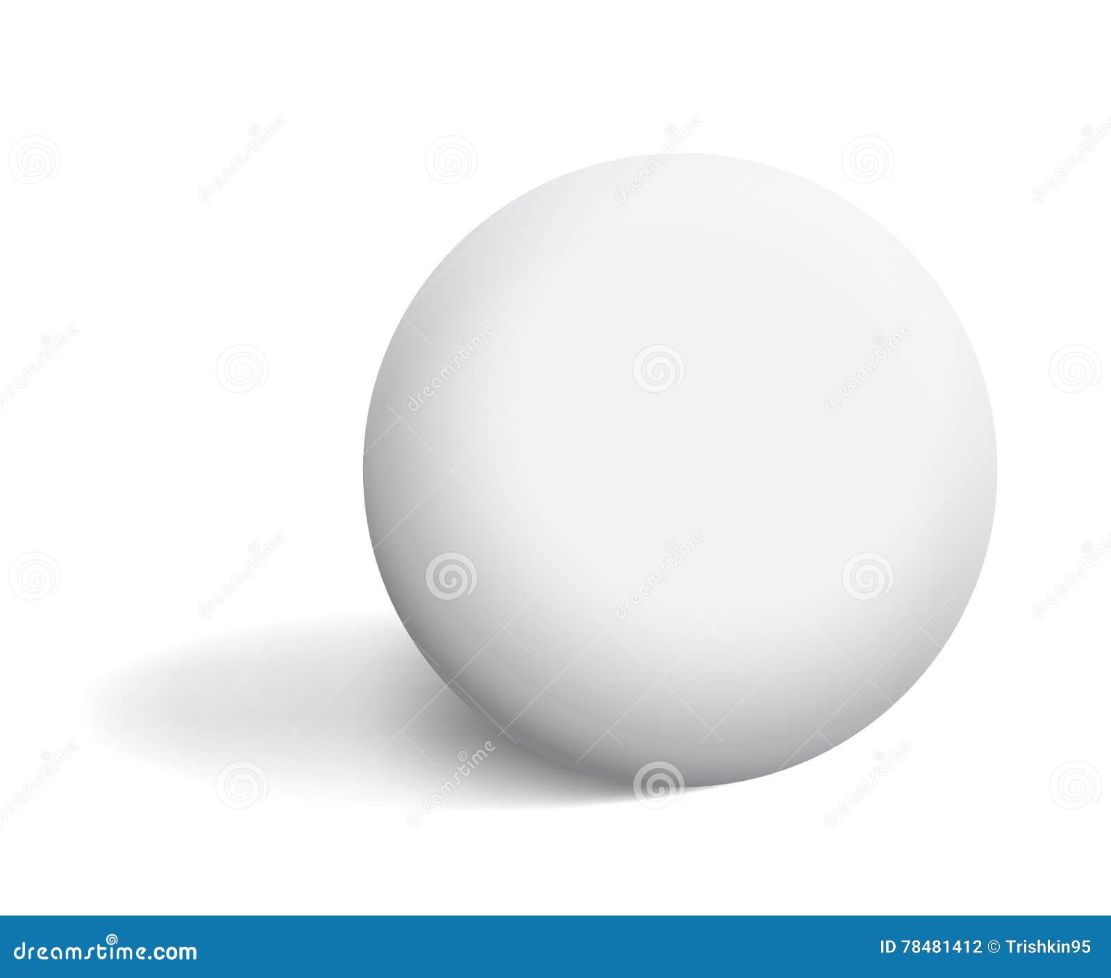 White Ball with Shadow . Eps 10 Vector Illustration Stock Vector ...