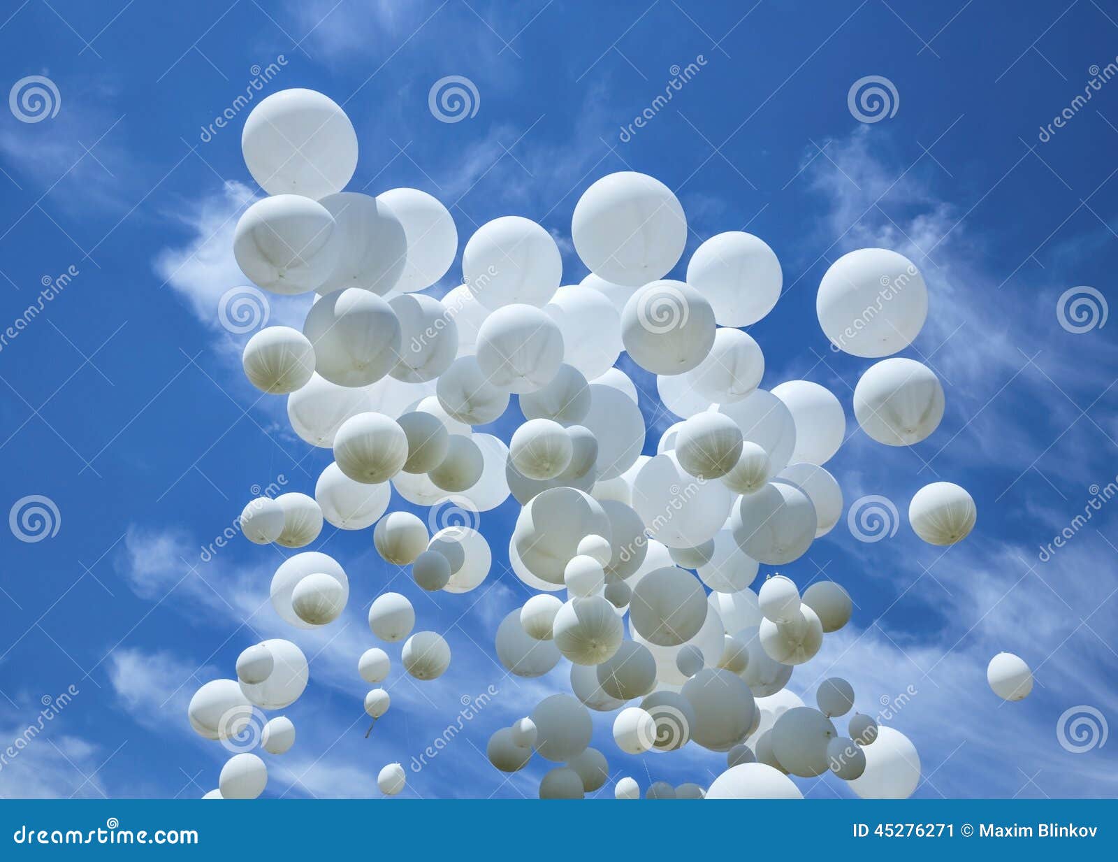 White Balloons In The Sky