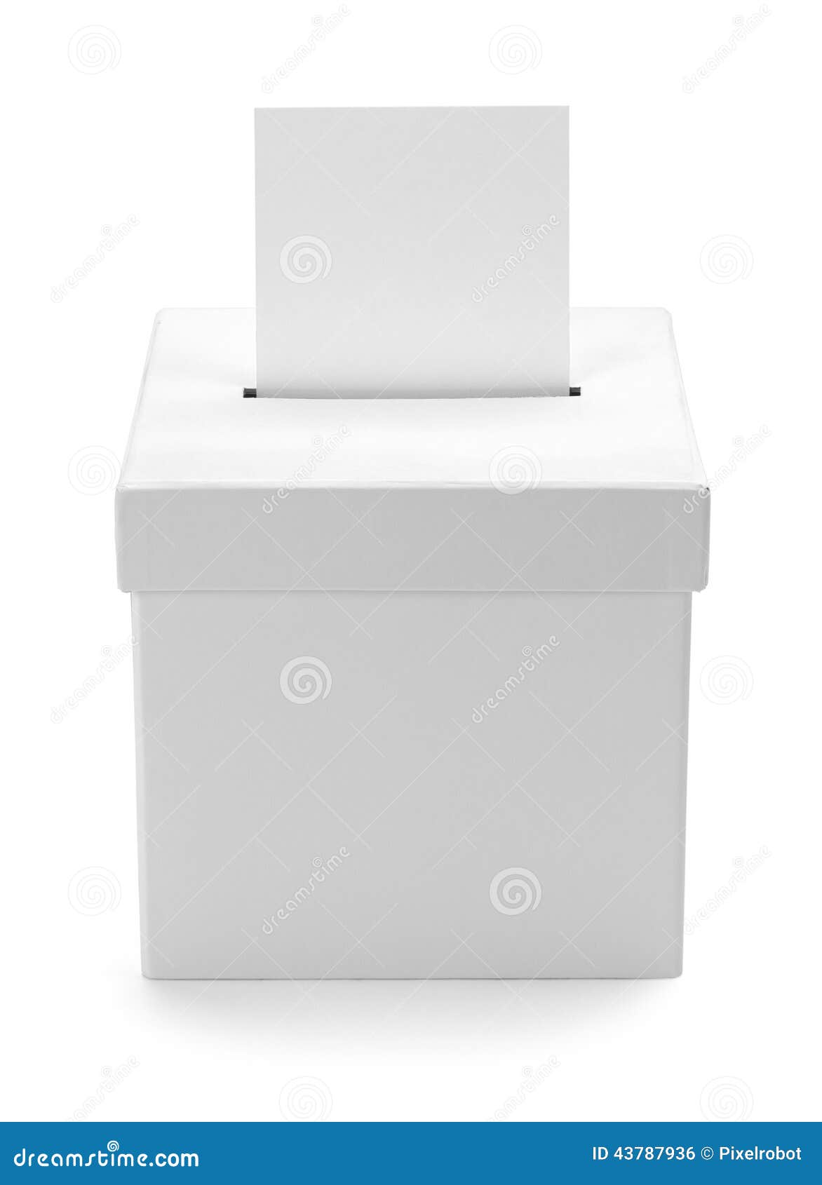White Ballot Box stock photo. Image of envelope, department - 43787936