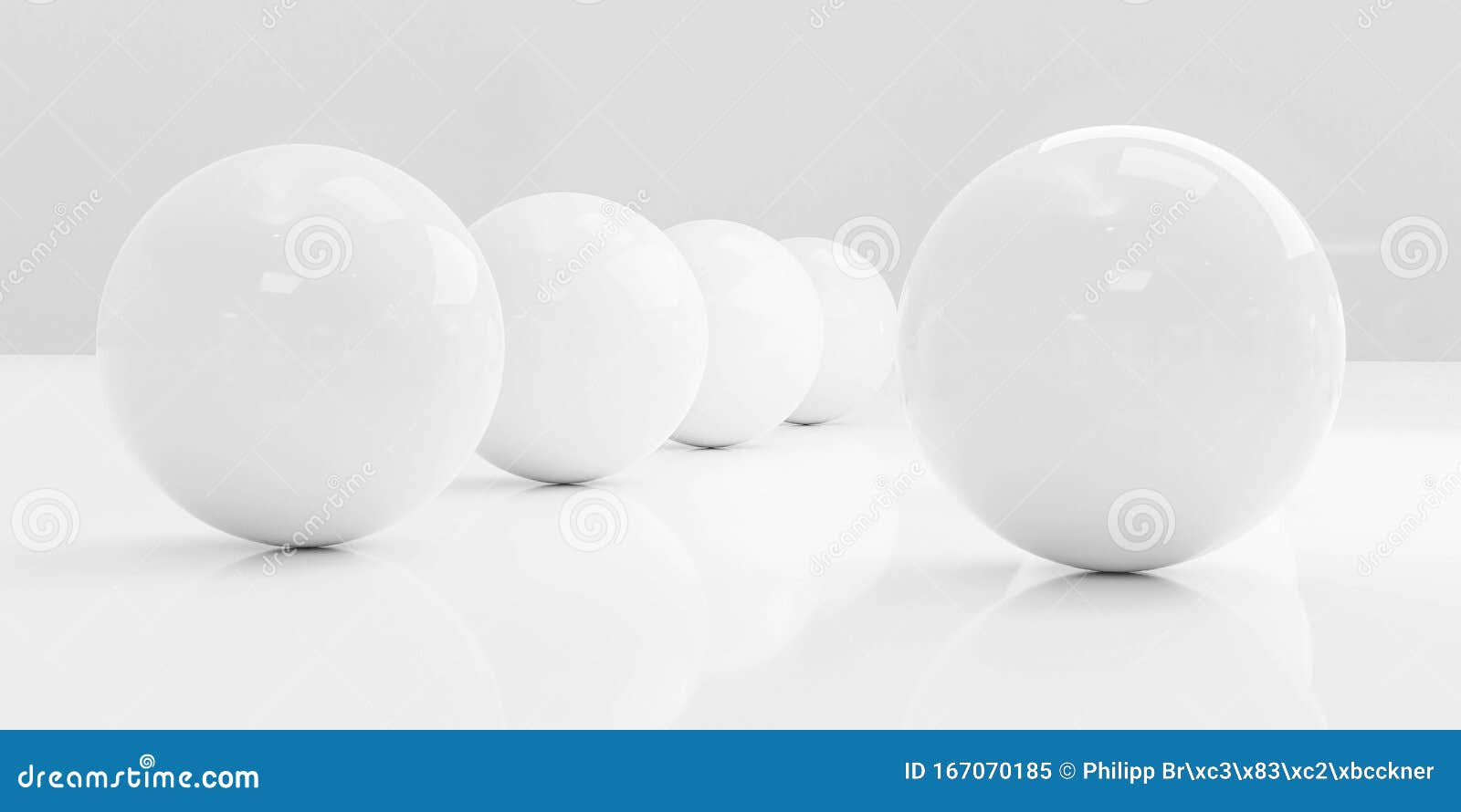 White Balls with Reflection Macro White Texture Background 3d Render ...