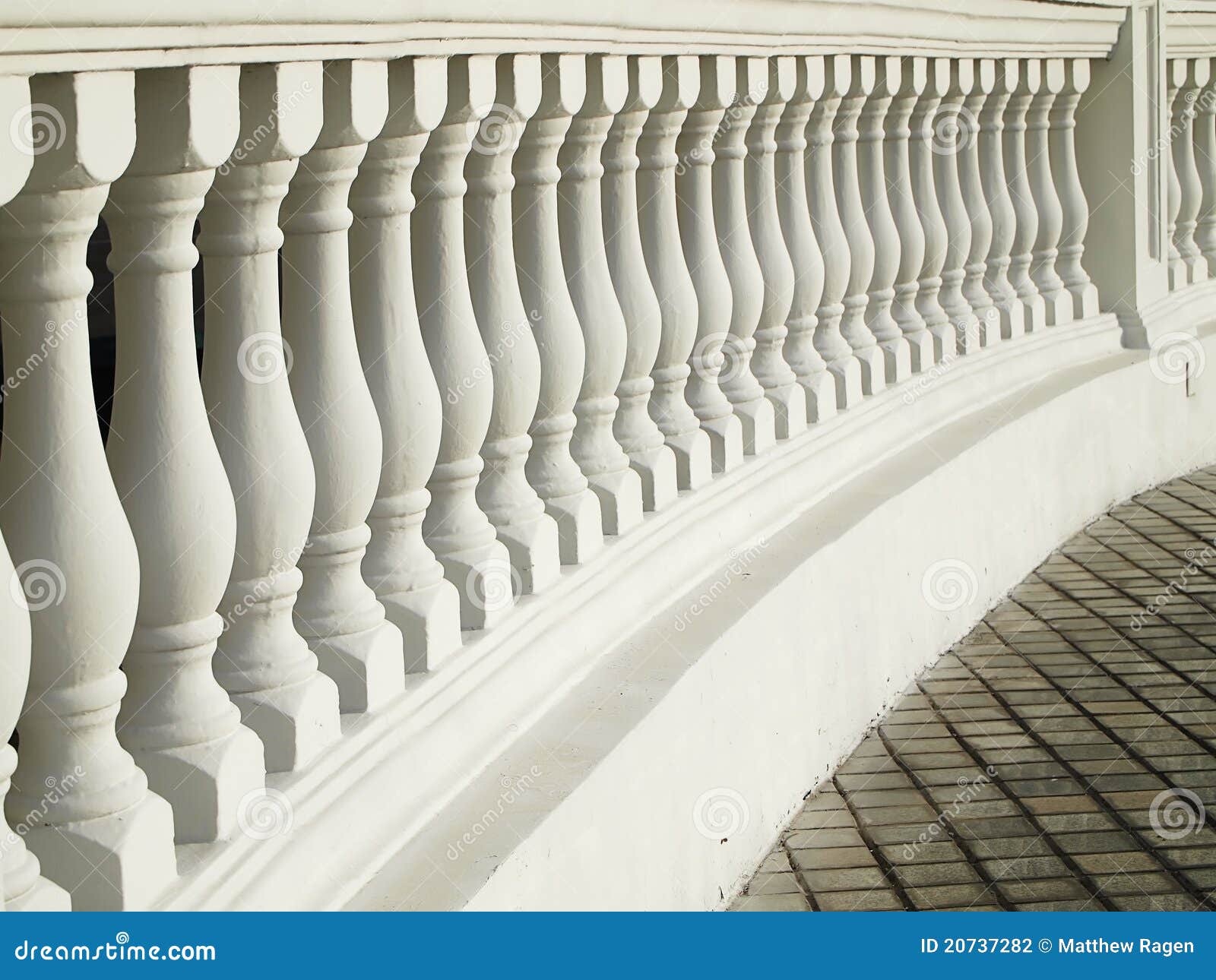White Balustrade Pattern stock photo. Image of wood, pattern - 20737282