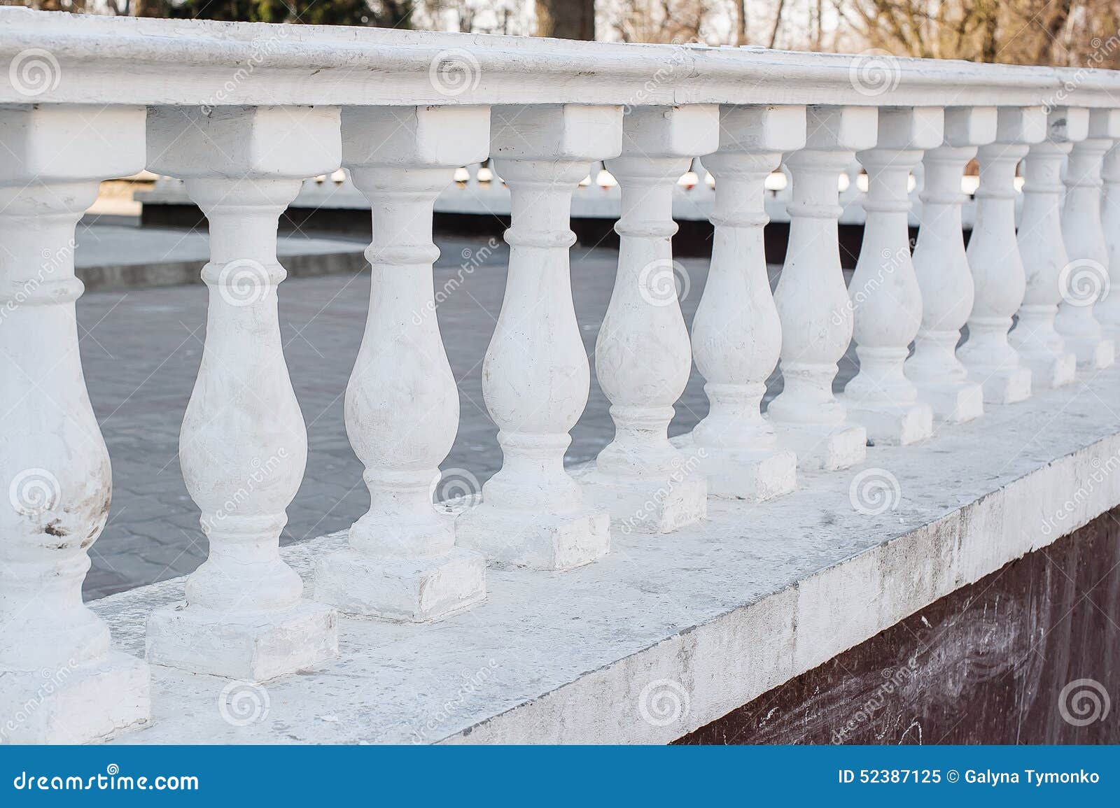White Balustrade Pattern Royalty-Free Stock Image | CartoonDealer.com ...