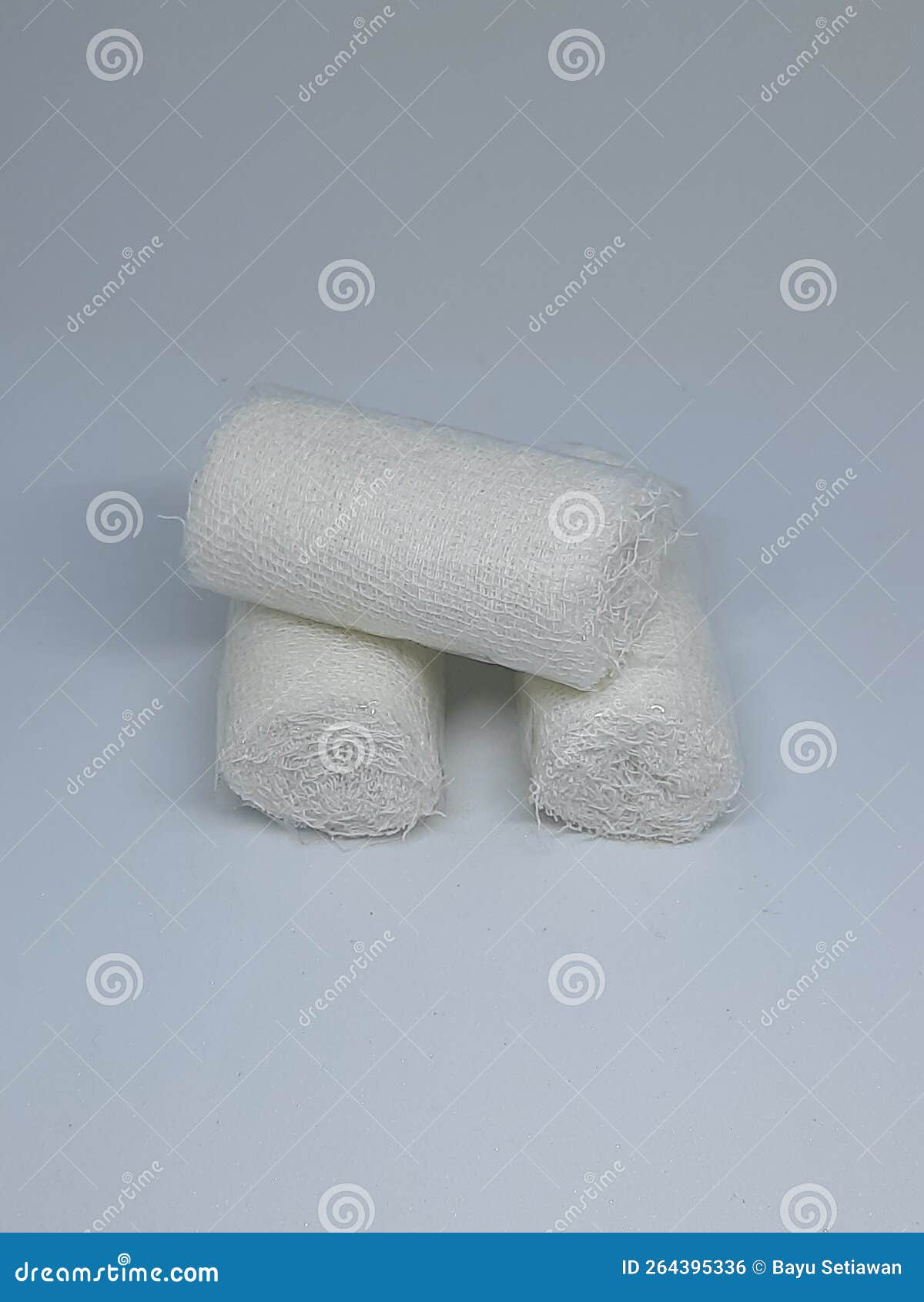 White Bandage Wrapped in Plastic and Ready To Use Stock Photo - Image ...