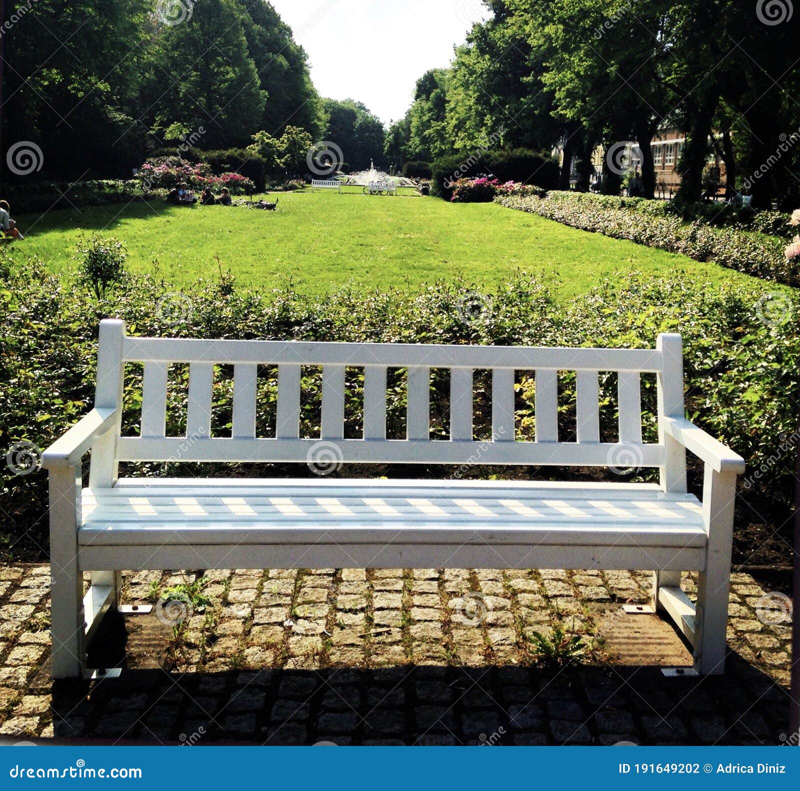 The white bank stock photo. Image of bank, white, garden - 191649202