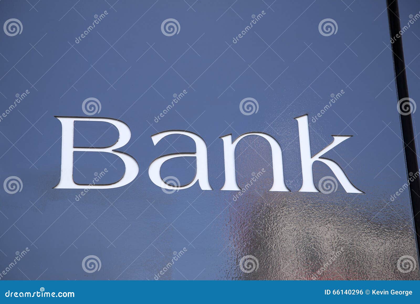 White Bank Sign stock photo. Image of word, text, building - 66140296