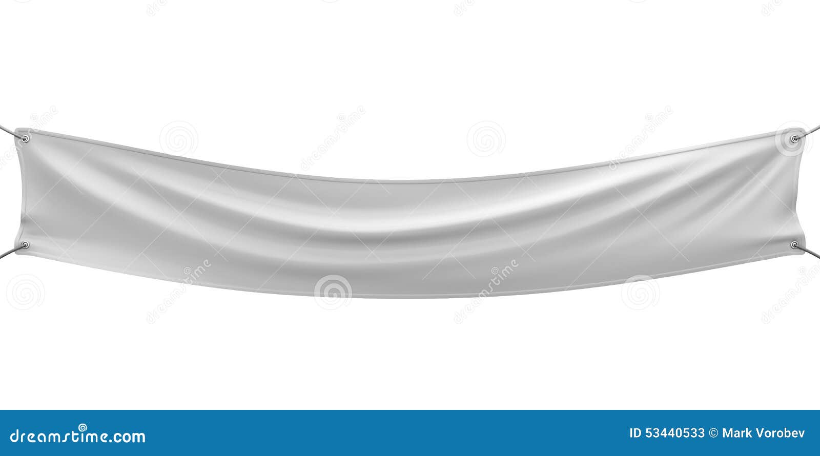 White banner stretching stock illustration. Illustration of fabric ...