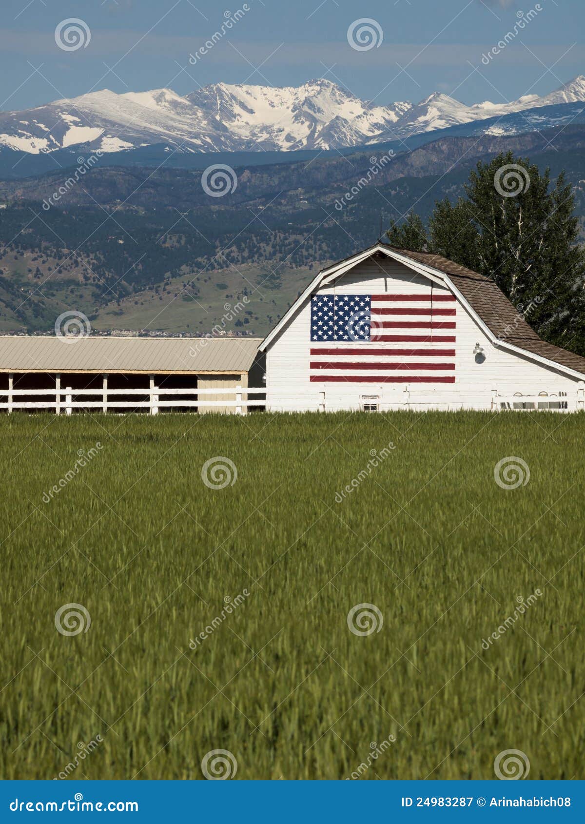 White Barn stock image. Image of nature, erie, ranch - 24983287