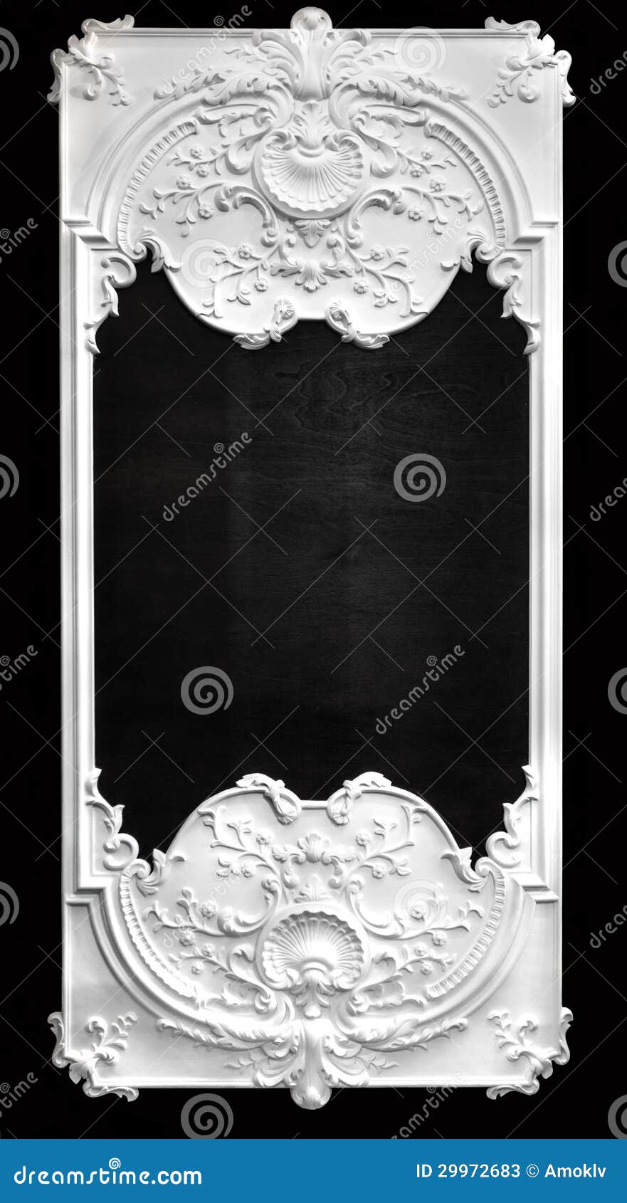 White bas relief frame stock image. Image of black, technique - 29972683
