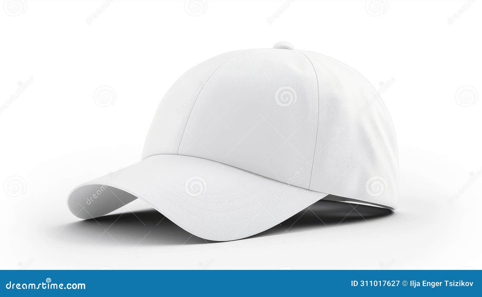 White Baseball Cap Mockup Isolated on Plain White Background for ...