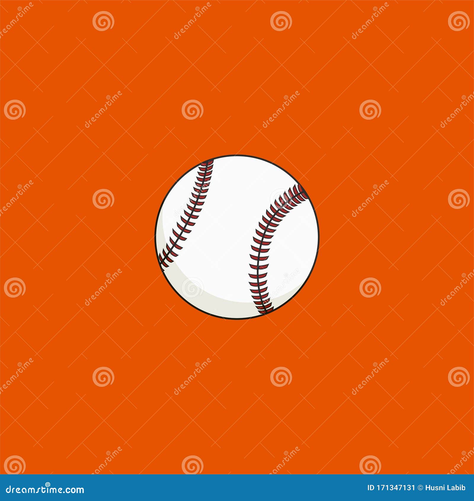 White Baseball Vector Illustration for Template Design Stock Vector ...