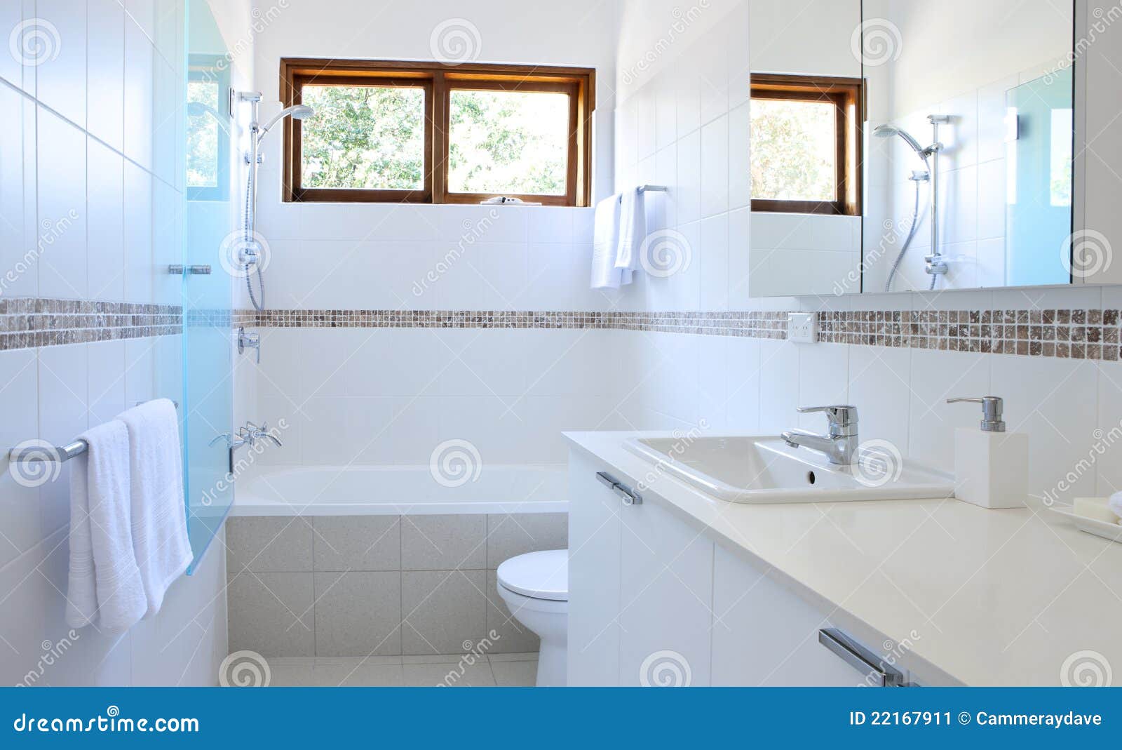 White Bathroom stock image. Image of light, glass, white - 22167911
