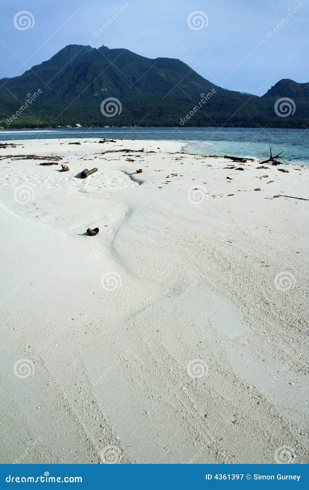 White Beach Camiguin Island Philippines Stock Image - Image of sandbank ...