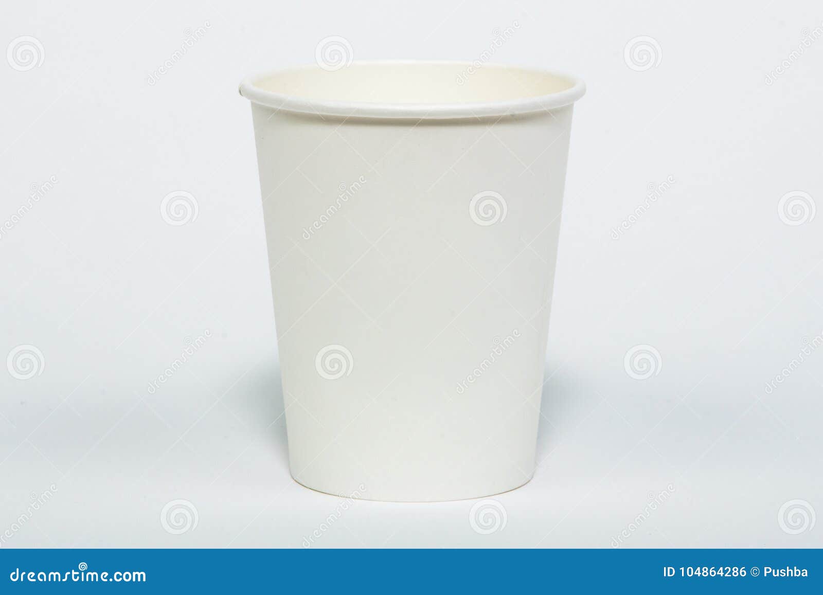 White Beaker Made of Cardboard for Beverages Stock Photo - Image of ...