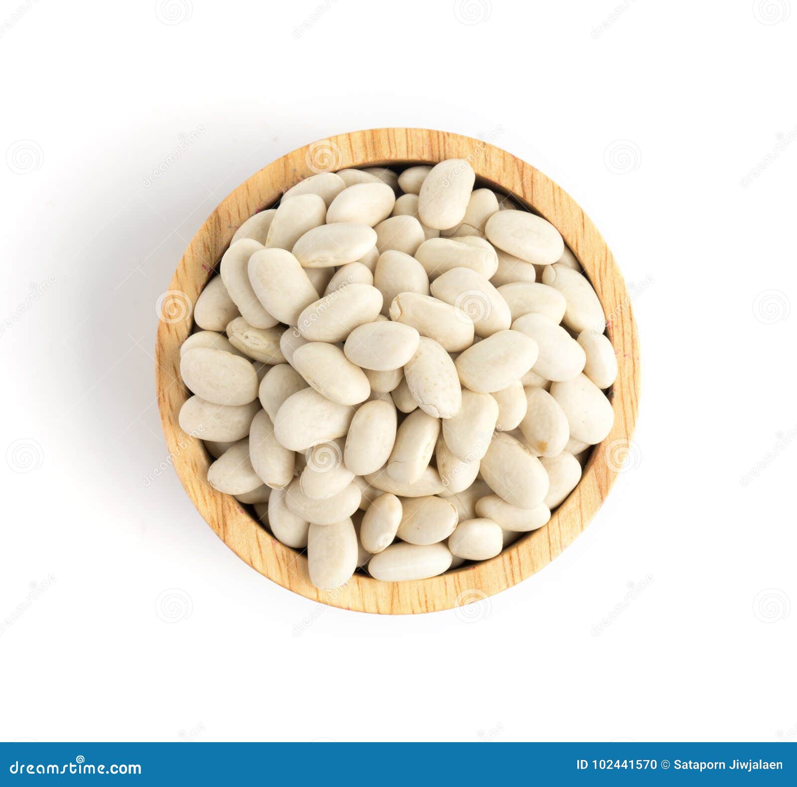 White Bean on Cup Isolated Top View Stock Photo - Image of healthy ...